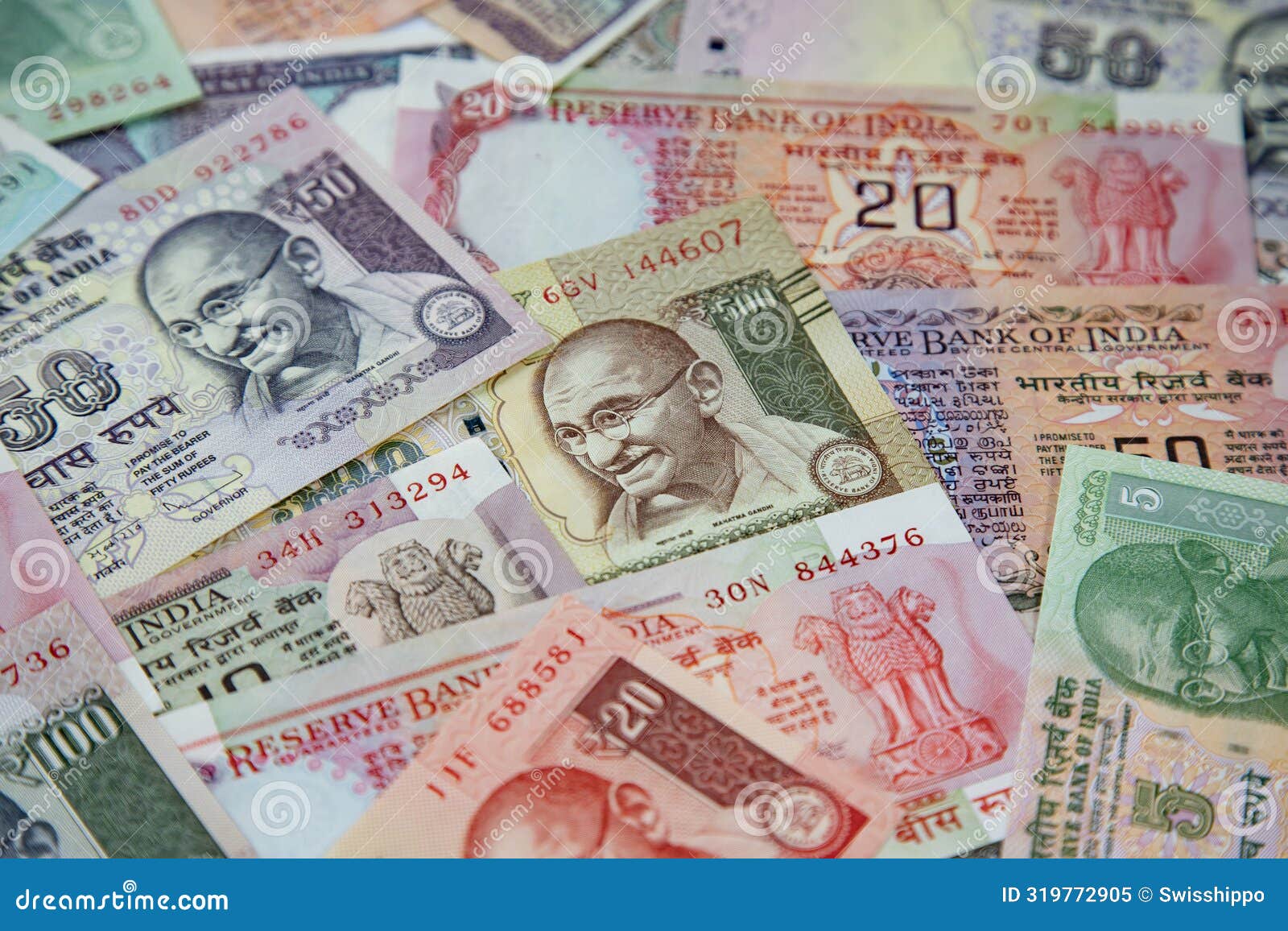 Indian banknotes stock image. Image of trade, investment - 319772905