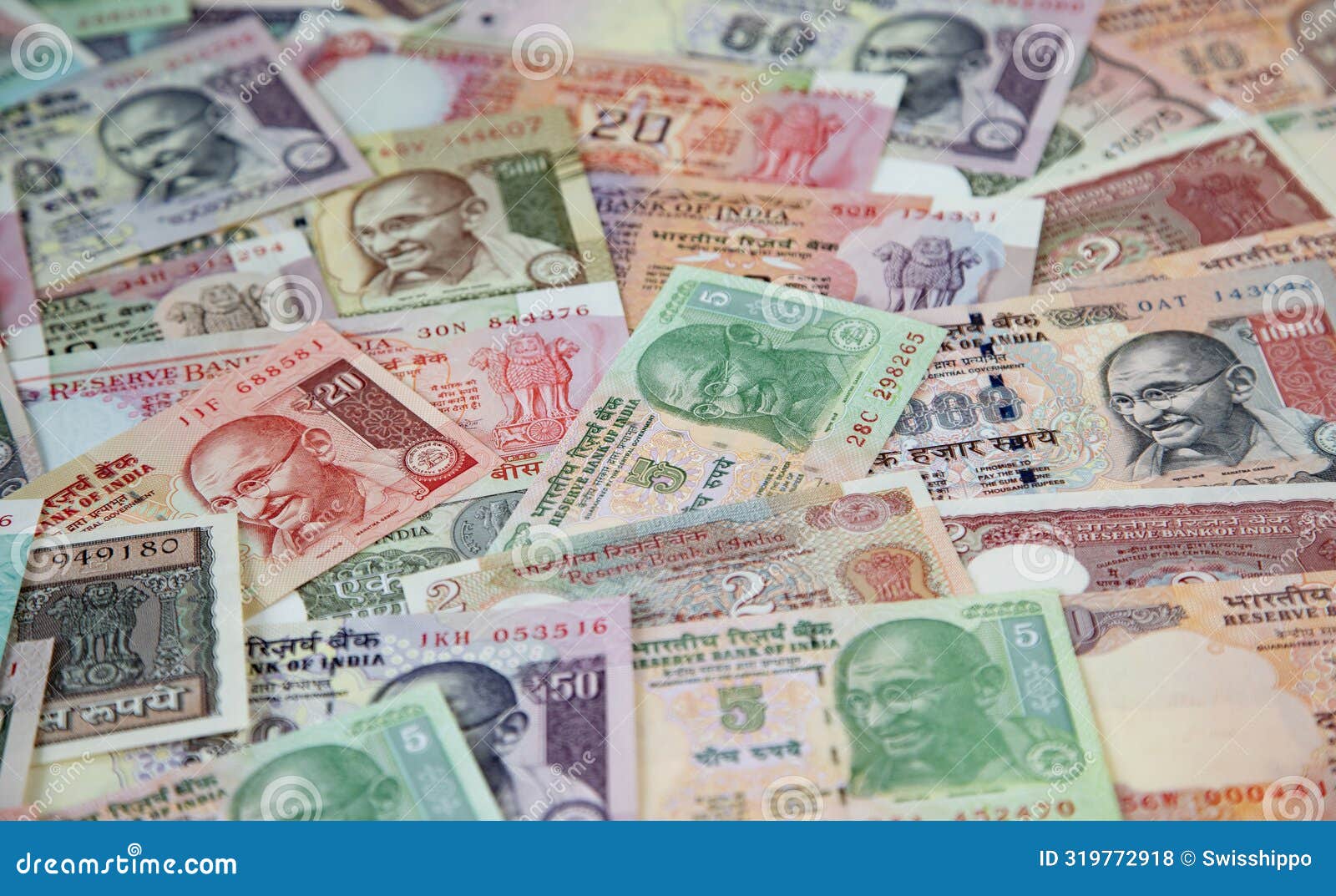 Indian banknotes stock photo. Image of reserve, exchange - 319772918