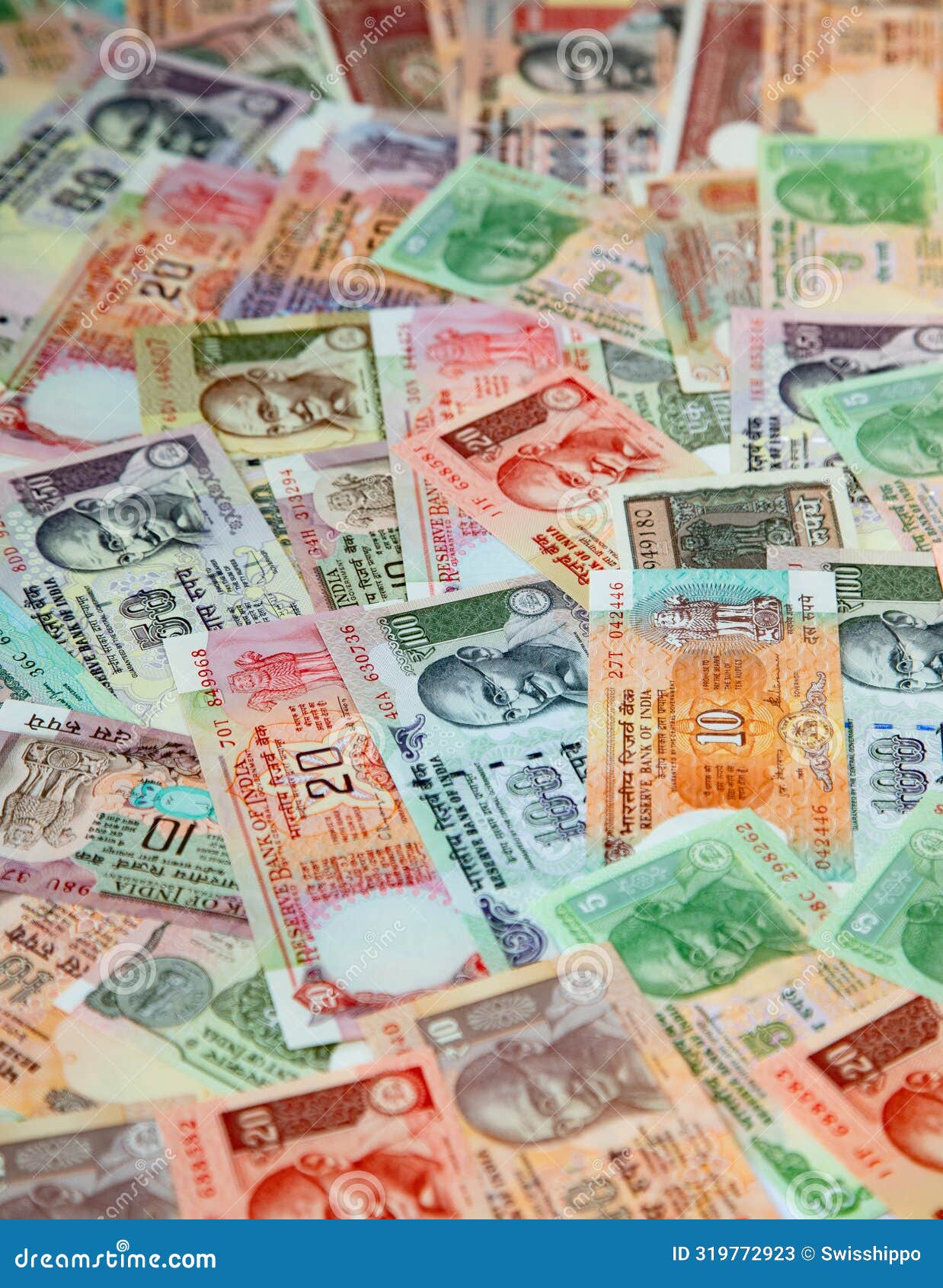 Indian banknotes stock image. Image of mahatma, india - 319772923