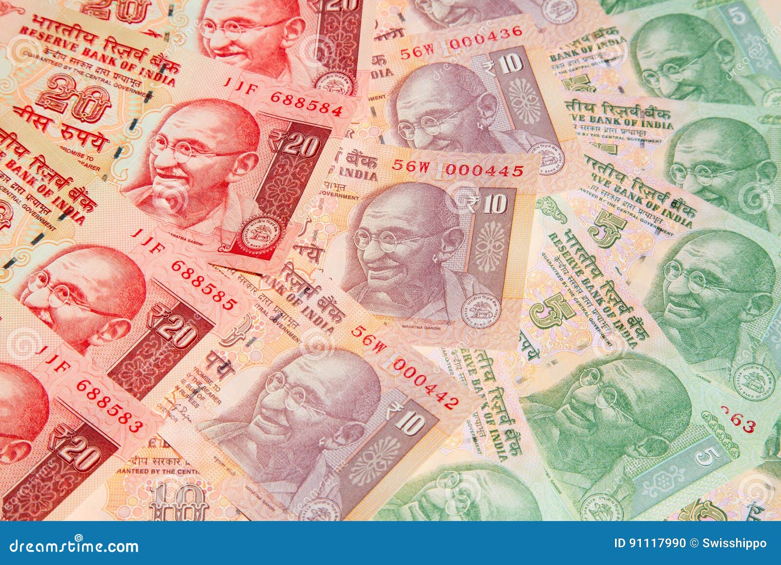 Indian banknotes stock photo. Image of indian, banknote - 91117990
