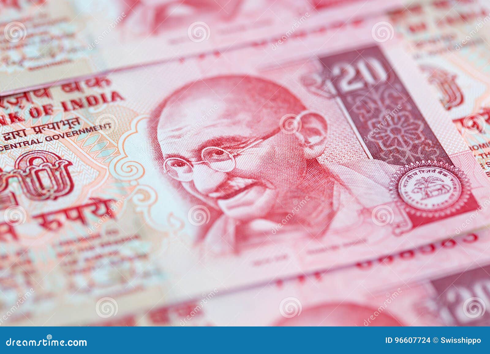Indian banknotes stock photo. Image of credit, india - 96607724