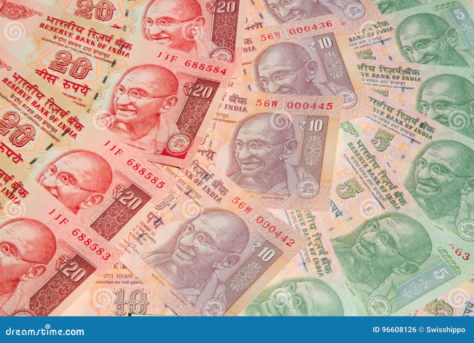 Indian banknotes stock photo. Image of legal, indian - 96608126