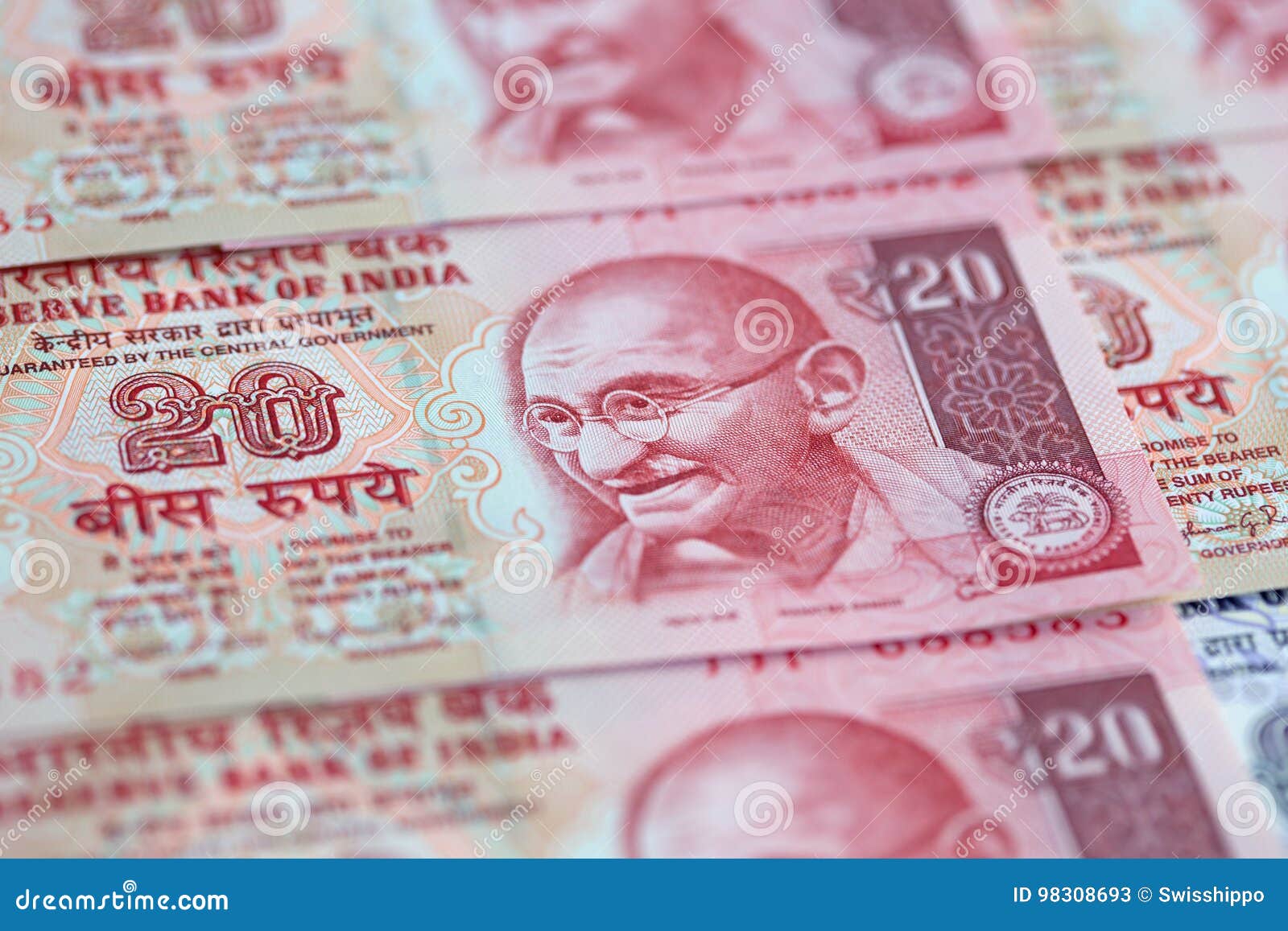 Indian banknotes stock image. Image of india, business - 98308693