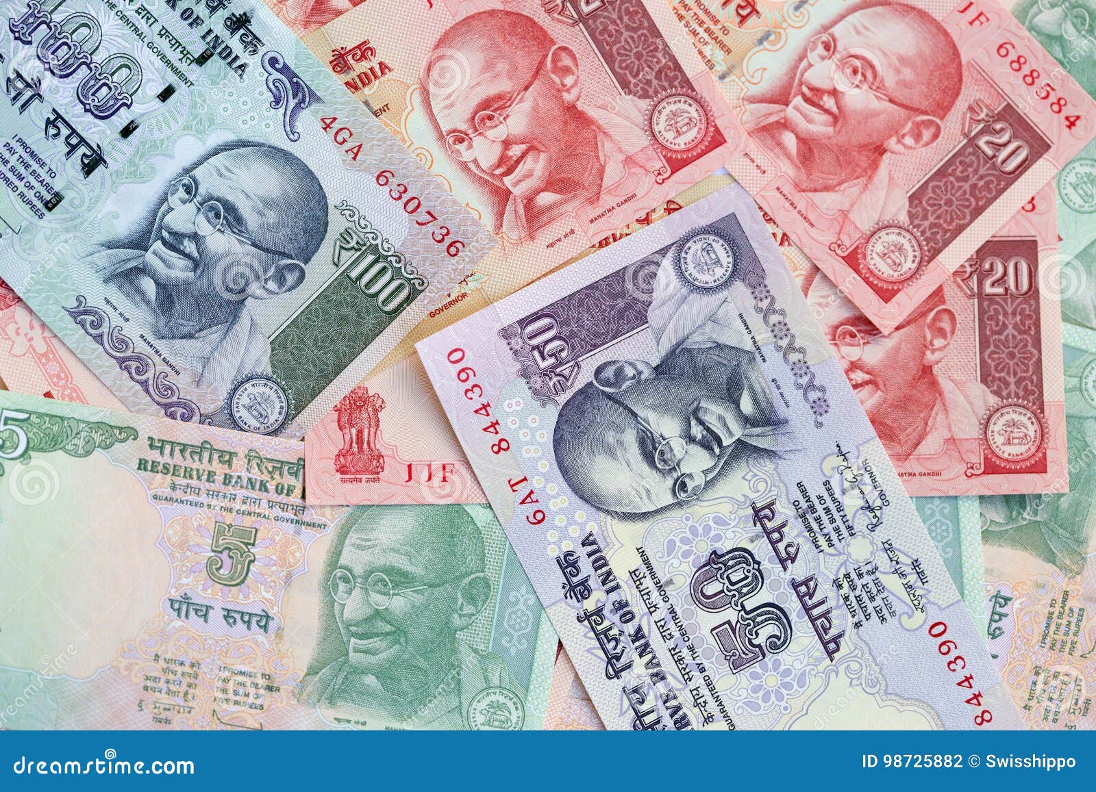 Indian banknotes stock photo. Image of banknote, foreign - 98725882