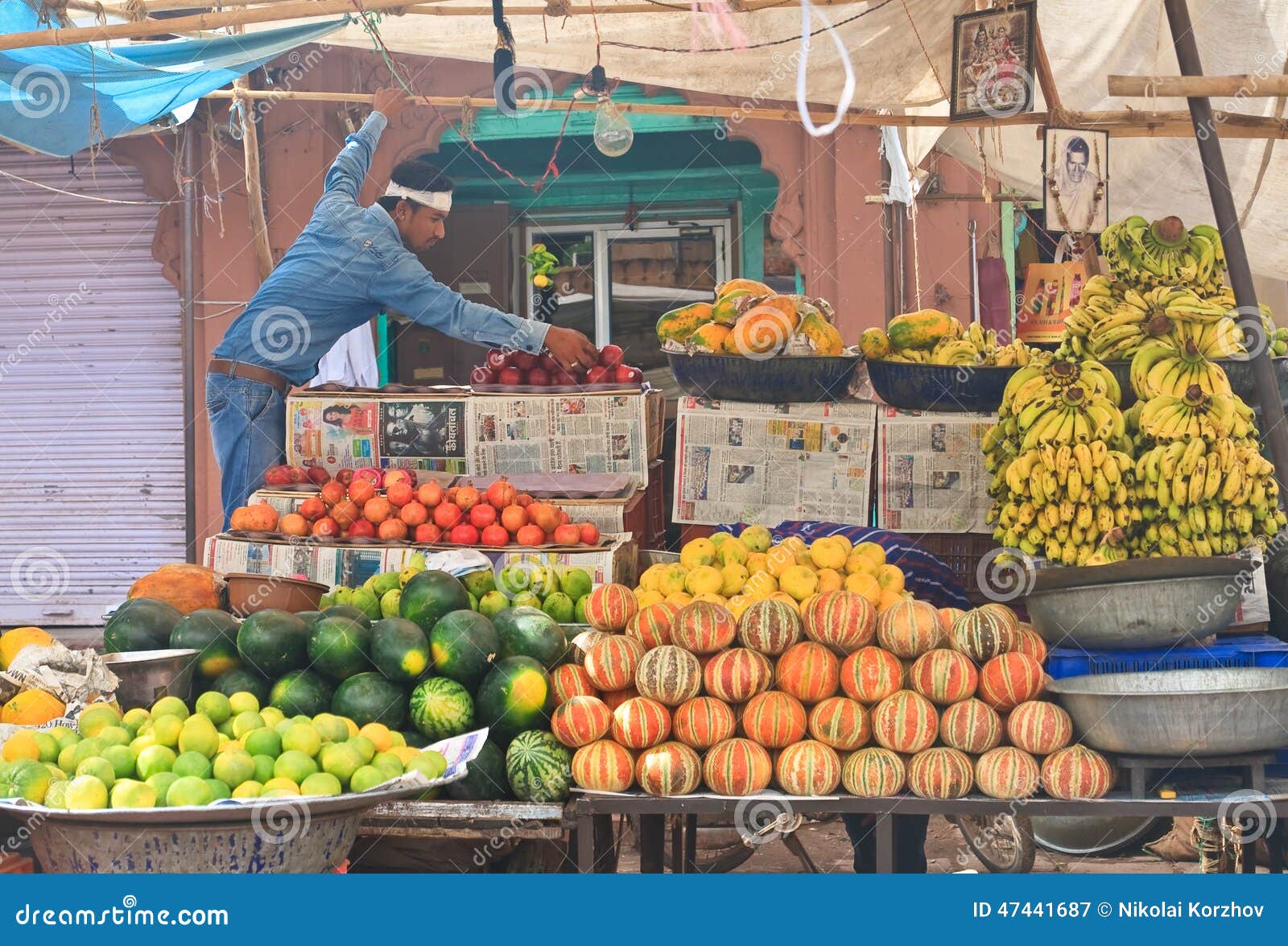 Indian Bazaar. Vegetables for Sale Editorial Photography - Image of ...