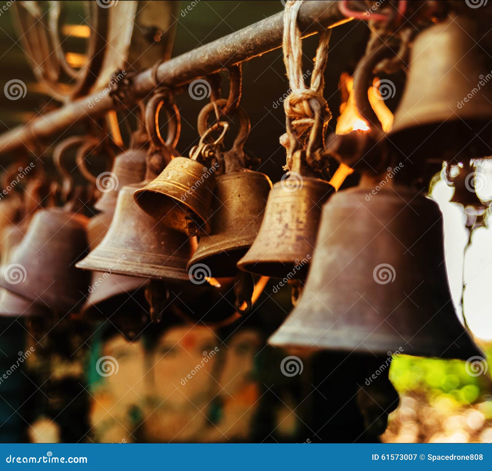 Indian bells stock image. Image of religion, vivid, buddism - 61573007