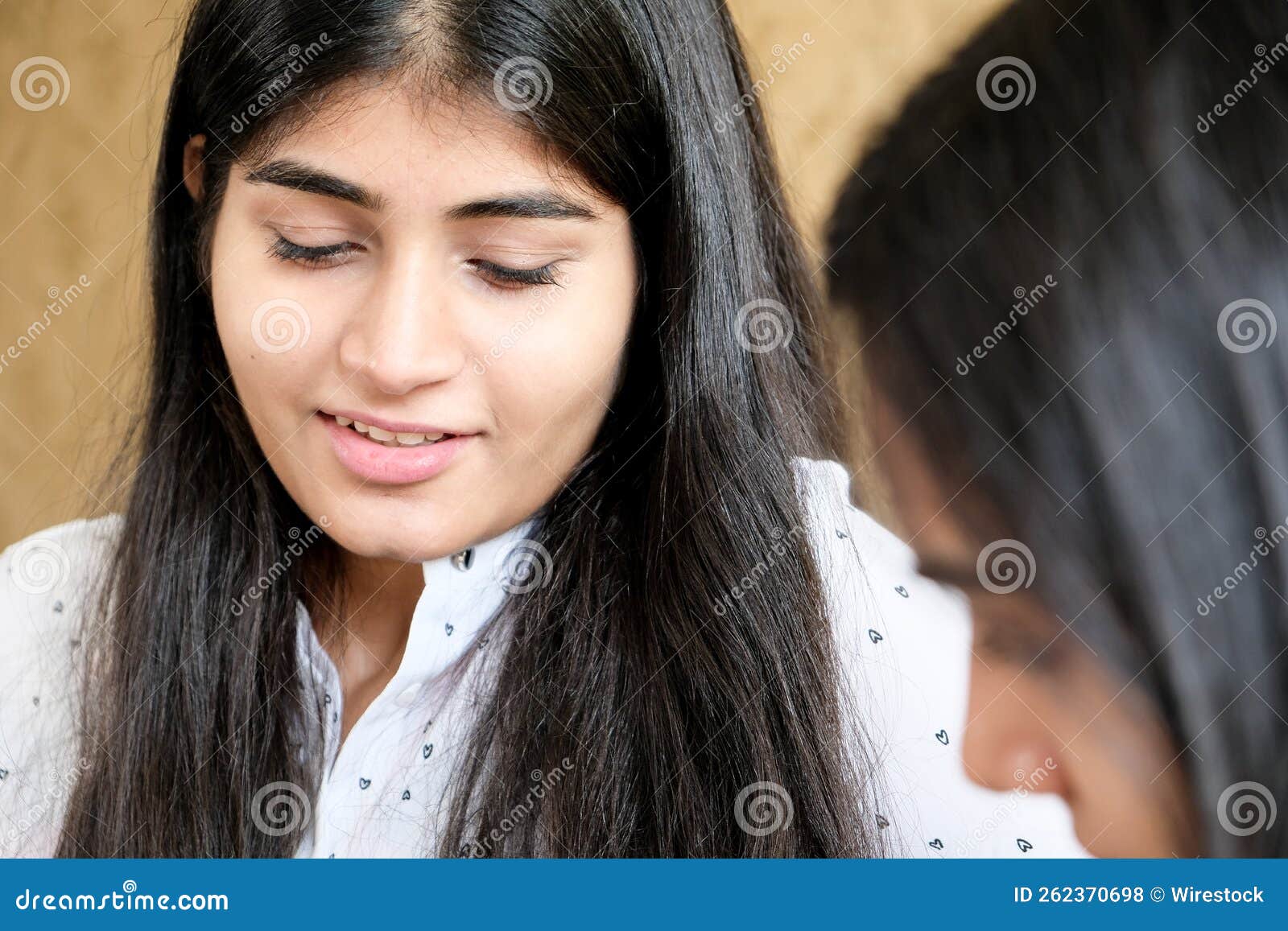 Indian Best Friends Talking about Life at Home Stock Photo - Image of ...
