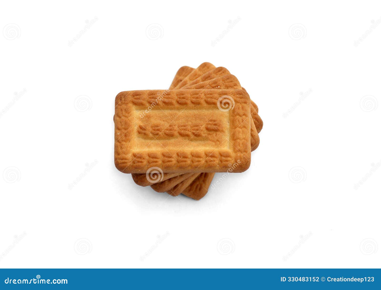 Indian Biscuits Stacked Over White Background Stock Photo - Image of ...