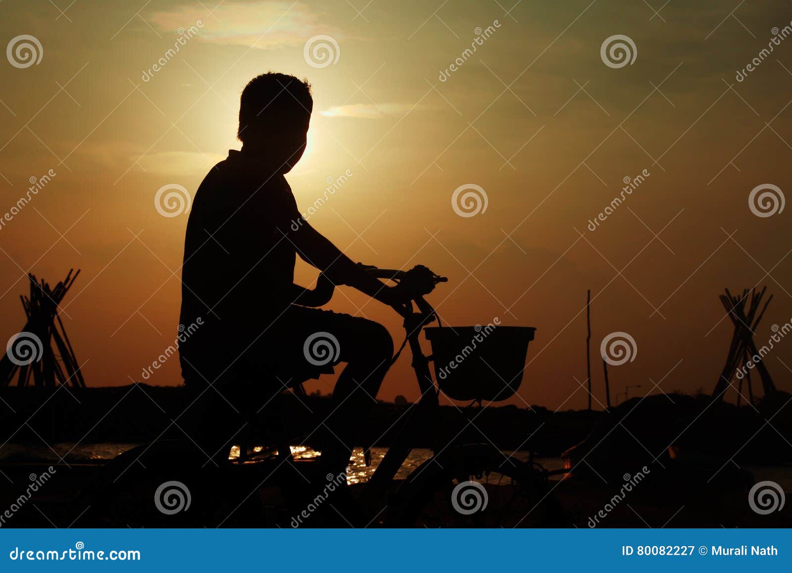 Indian Boy with Cycle stock image. Image of excited, action - 80082227