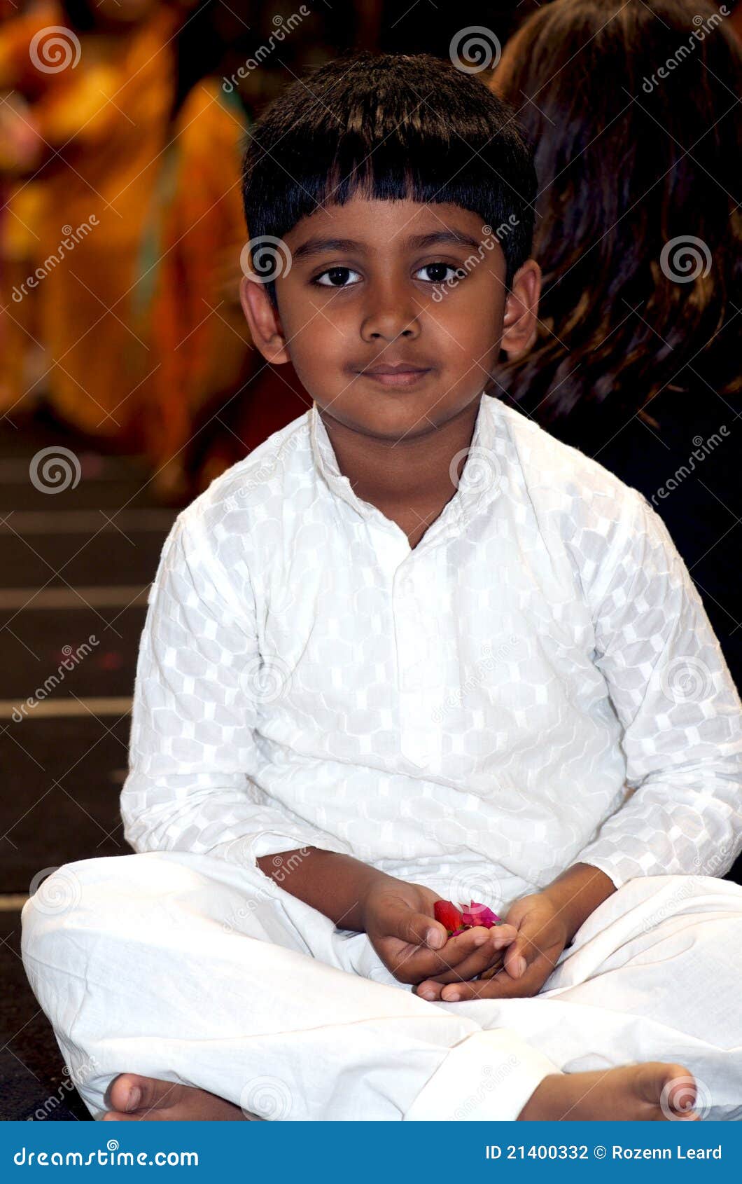 Indian Boy in temple stock photo. Image of little, indian - 21400332