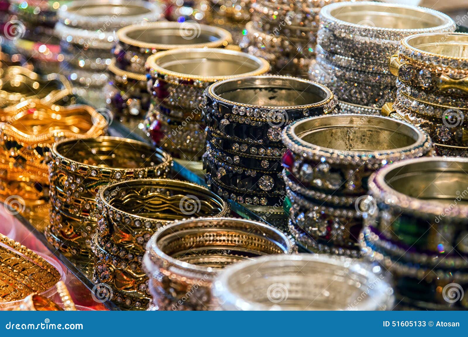 Indian Bracelets stock image. Image of light, asia, bangle - 51605133