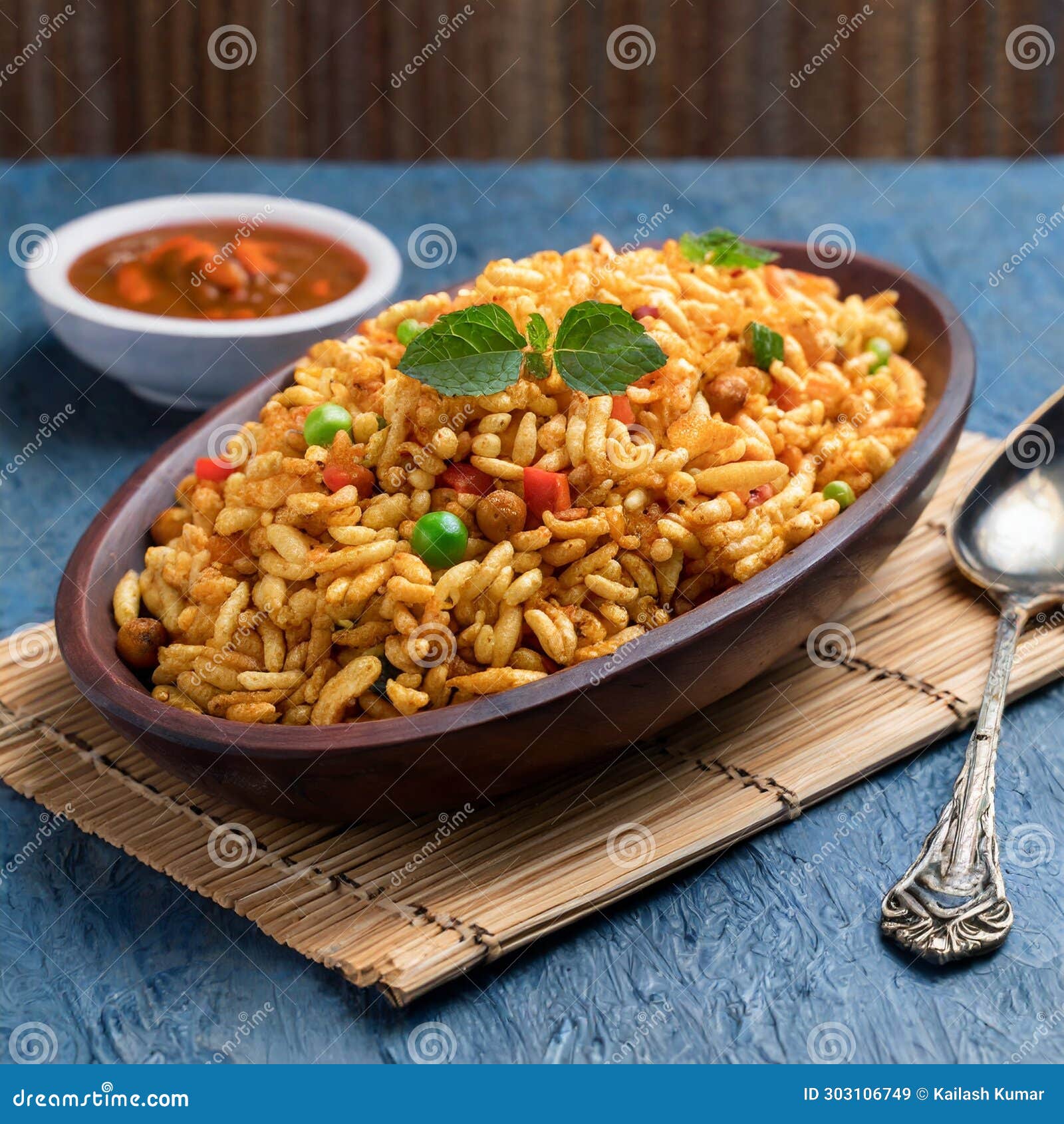 Indian Breakfast Bhel Puri Snacks Stock Image - Image of indian ...