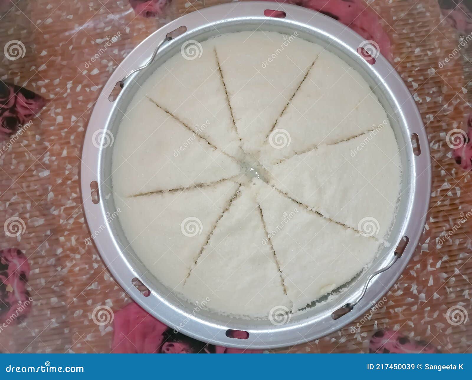 Indian Breakfast - Making Idly in Silver Pan Stock Image - Image of ...