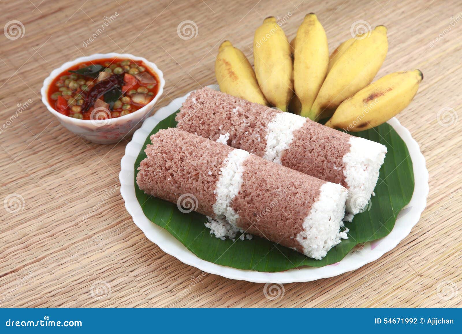 Indian breakfast stock photo. Image of onam, bran, bananas - 54671992