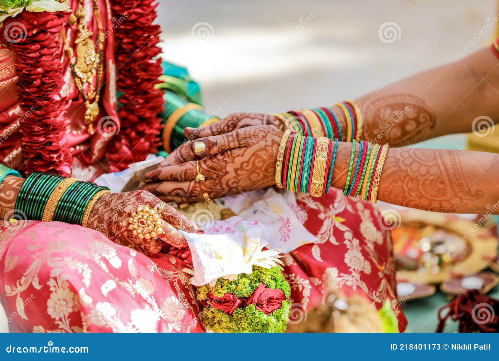 Indian Bridal Hand with Mehandi Design Stock Image - Image of indian ...