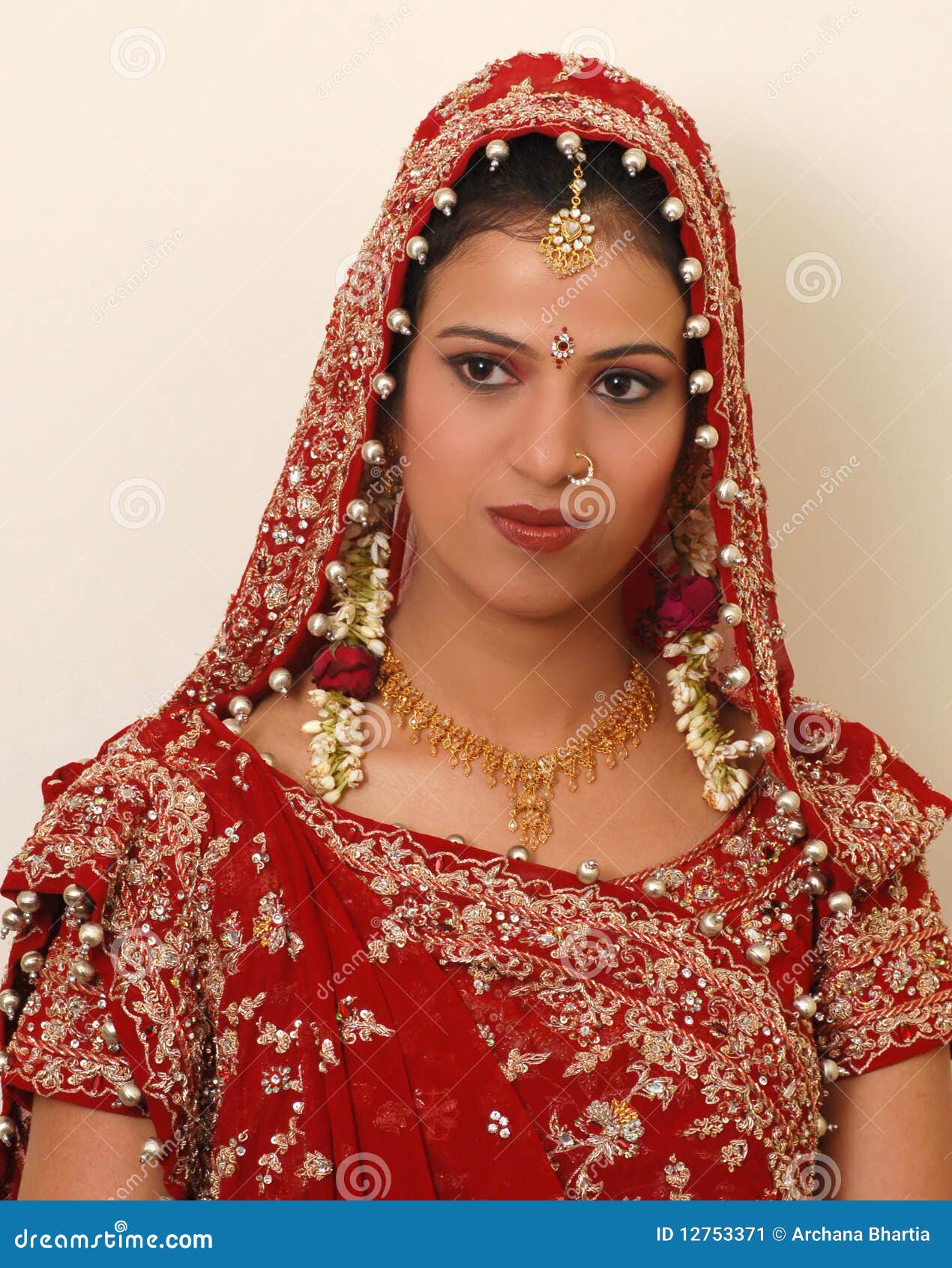 Indian bride stock image. Image of authentic, ceremony - 12753371