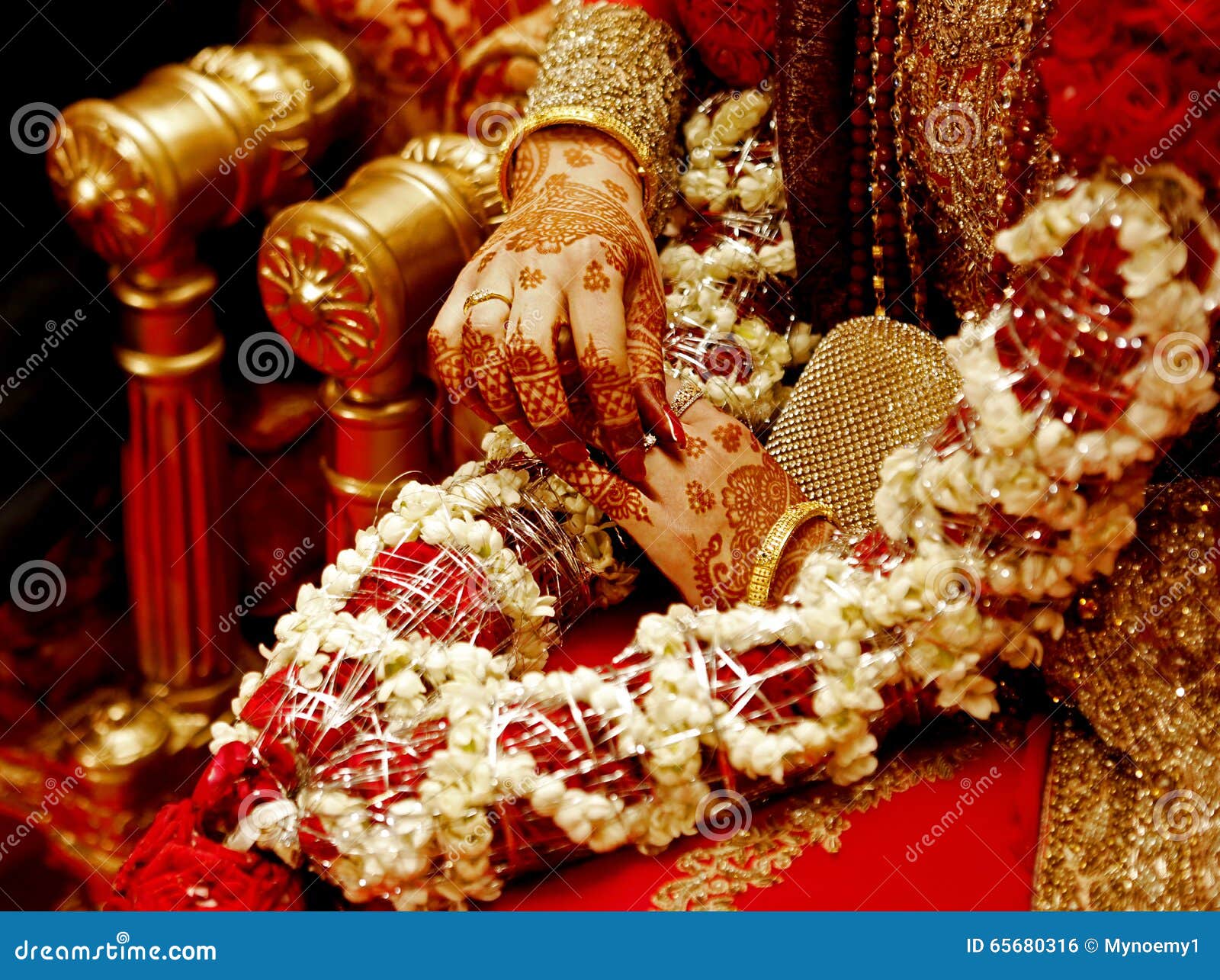 Indian bride hands stock photo. Image of beauty, asia - 65680316