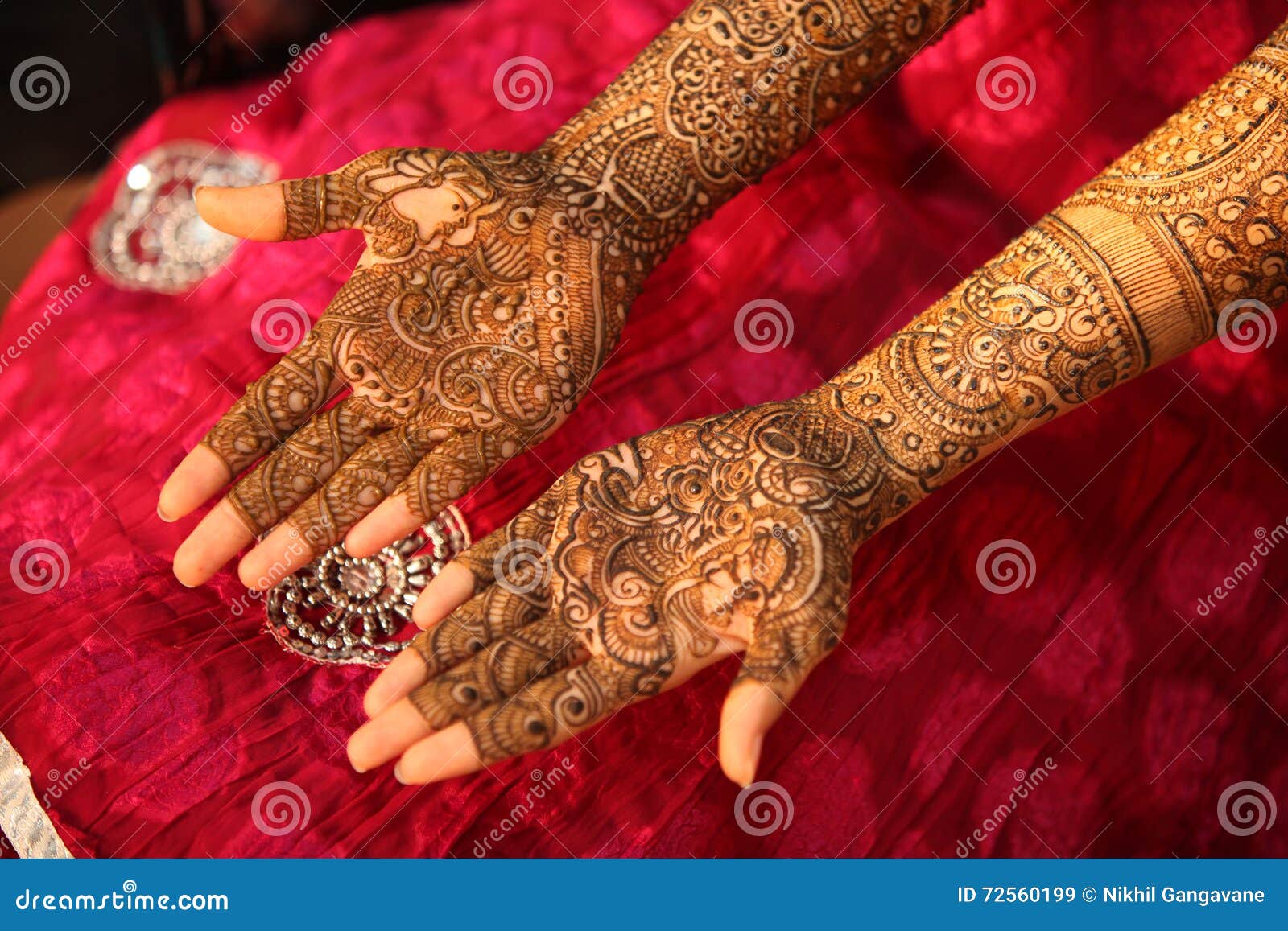 Indian Bride Hands stock image. Image of marraige, asians - 72560199