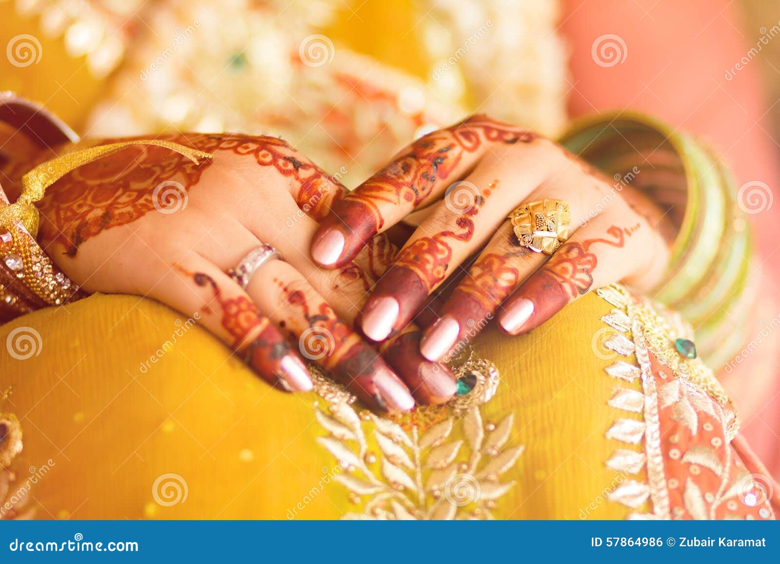 Indian bride hands. stock photo. Image of future, indian - 57864986