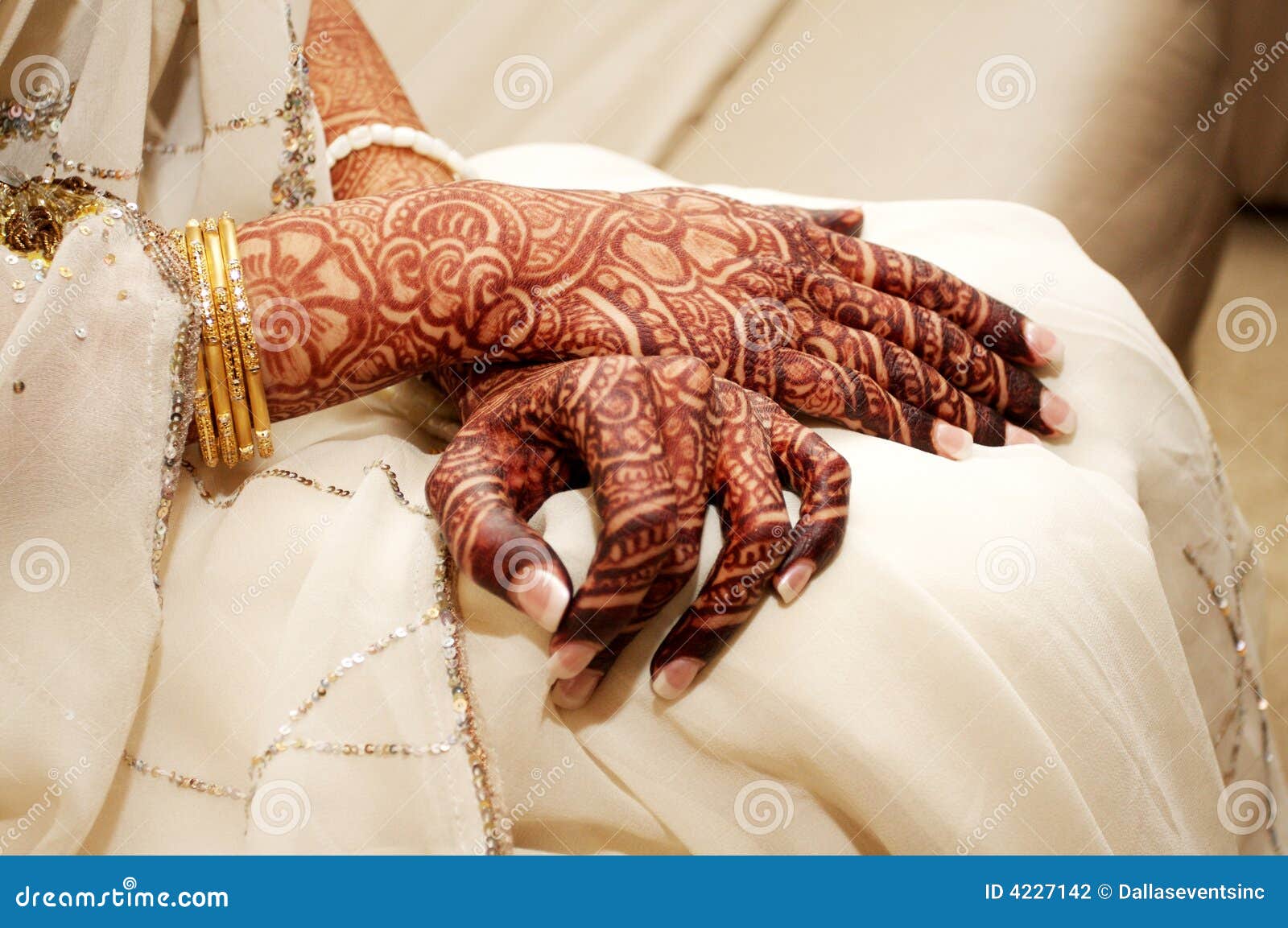 Indian Brides henna hand stock photo. Image of bridal - 4227142