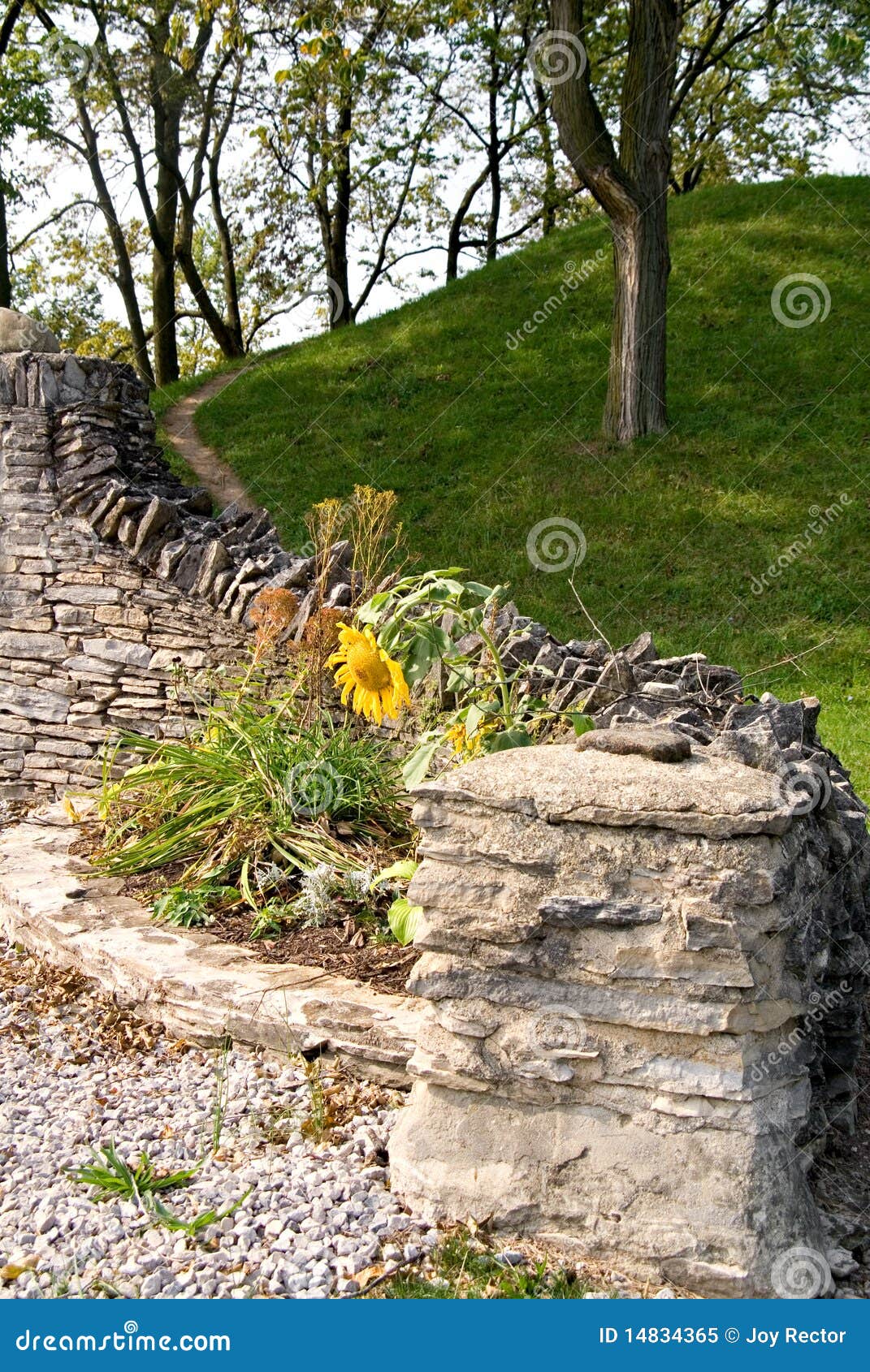 Indian Burial Mound stock image. Image of wall, archaeological - 14834365