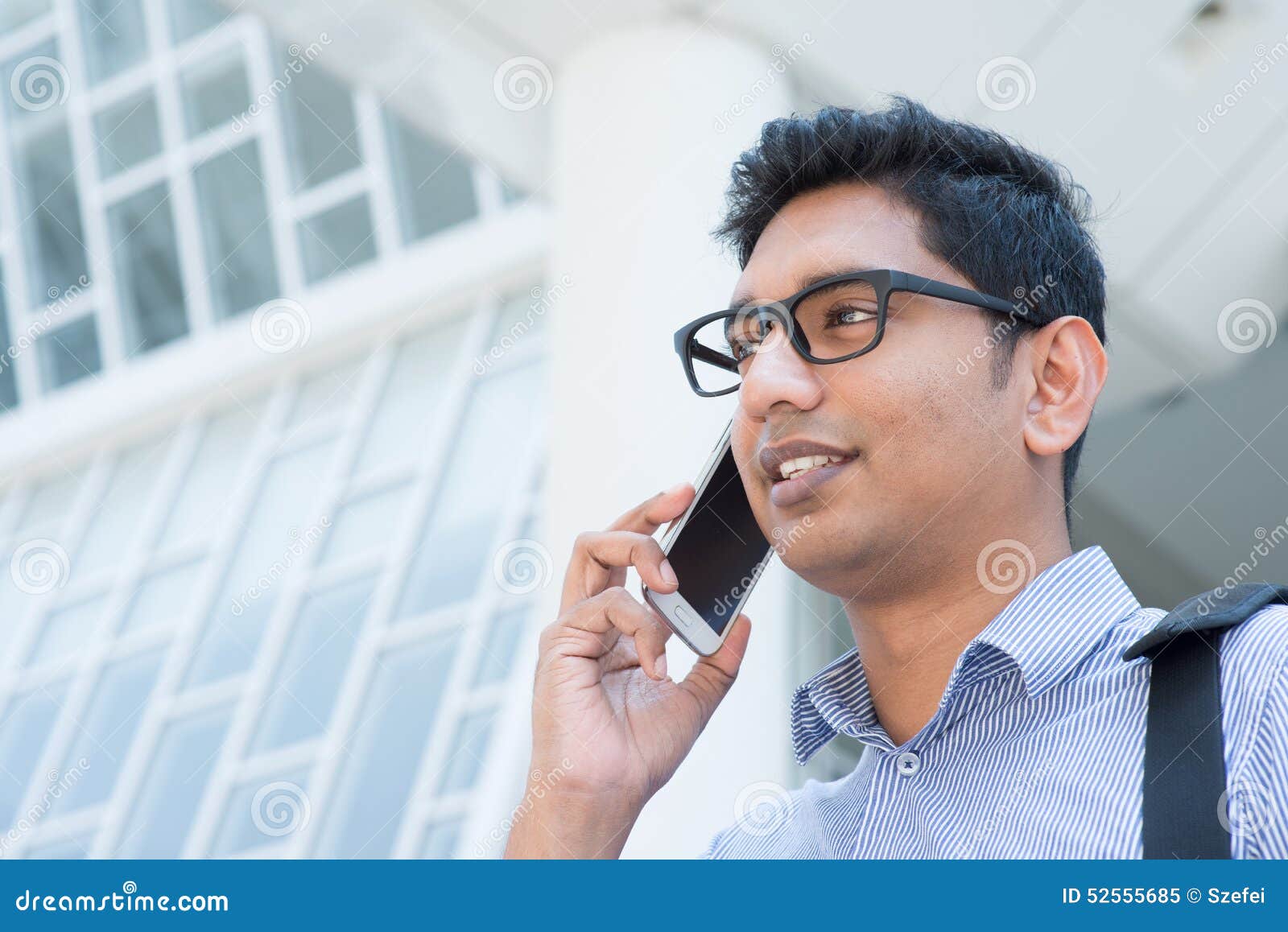 Indian Business Man Talking on Phone Stock Image - Image of cellphone ...