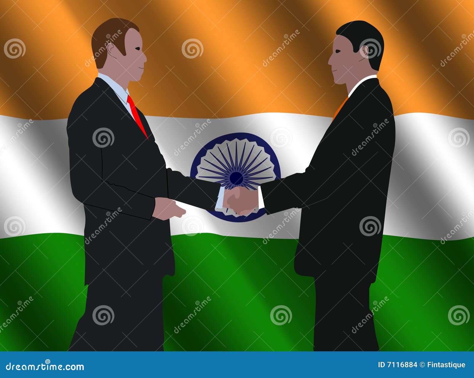 Indian Business Men Meeting Stock Illustration - Illustration of ...