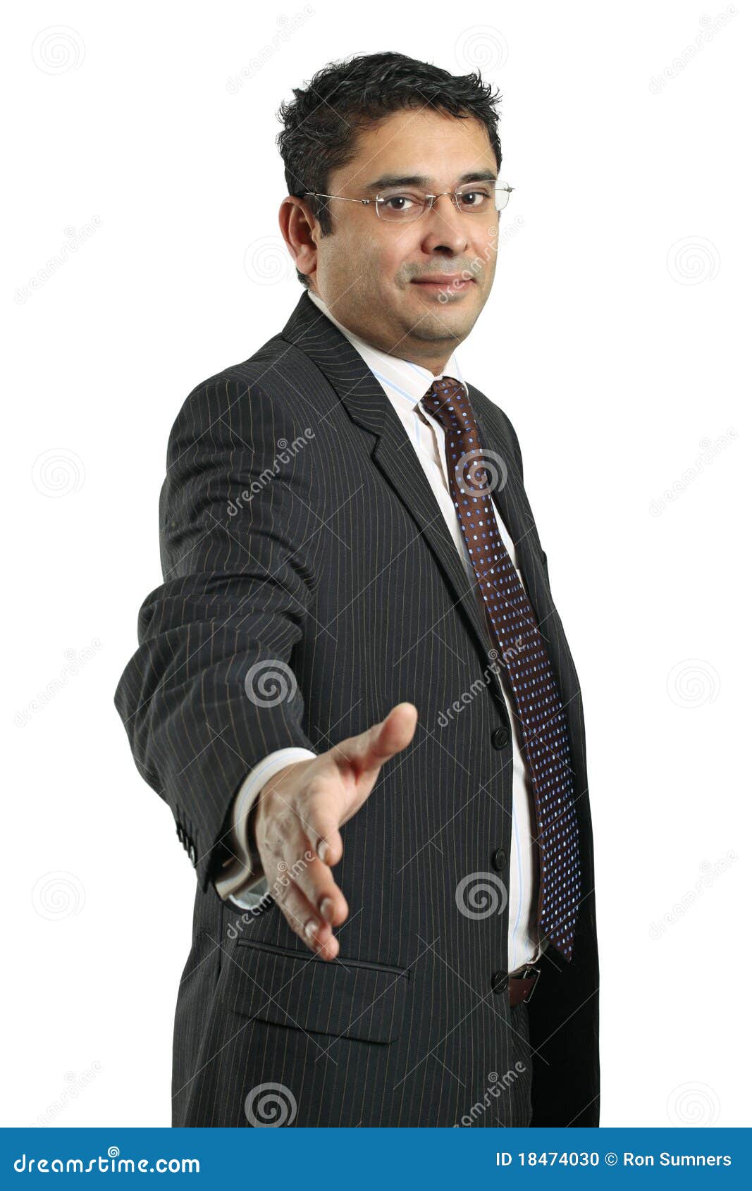Indian Businessman Handshake Stock Photo - Image of handsome, agreement ...