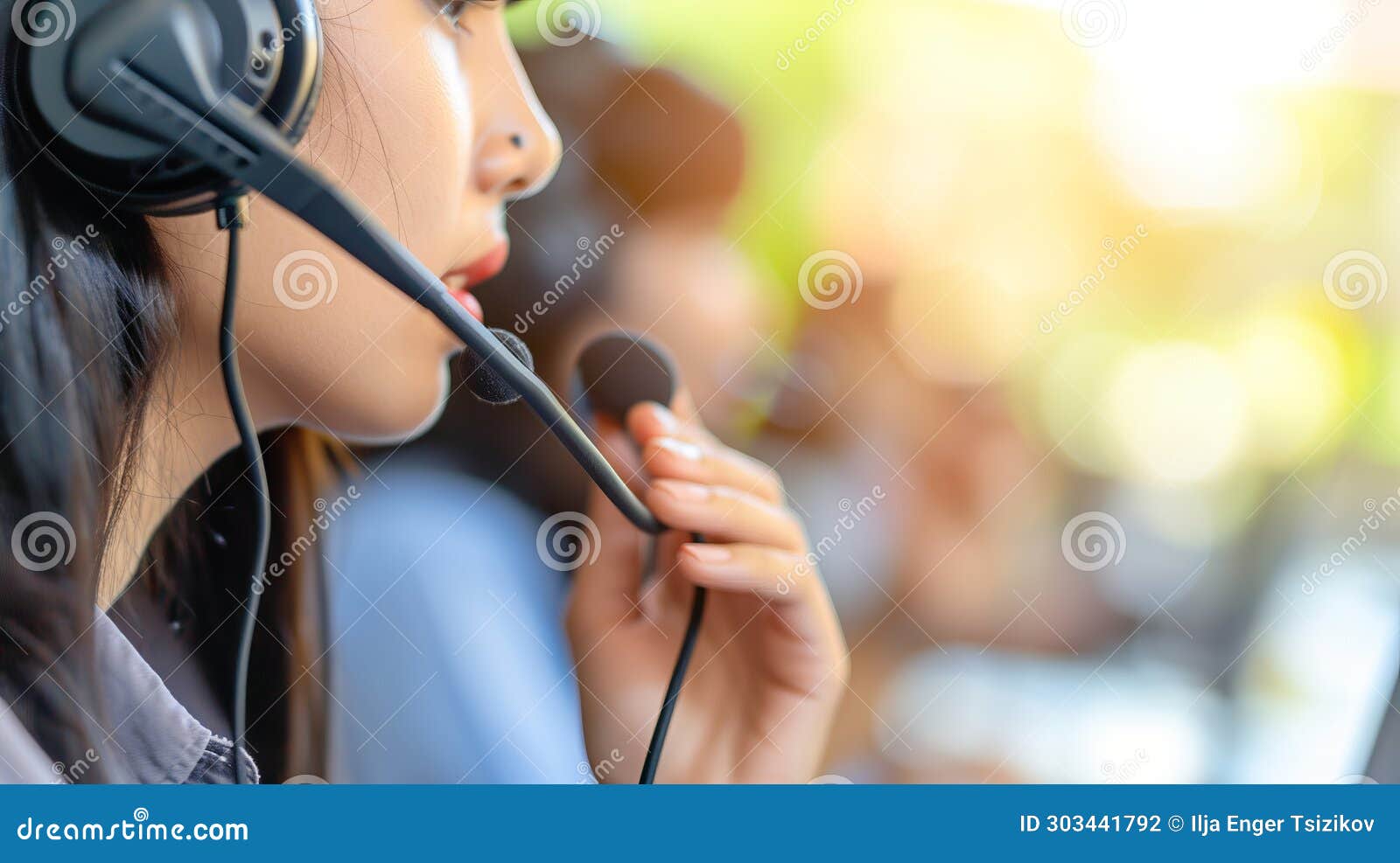 Indian Call Center Agent Providing Customer Support with Laptop and ...