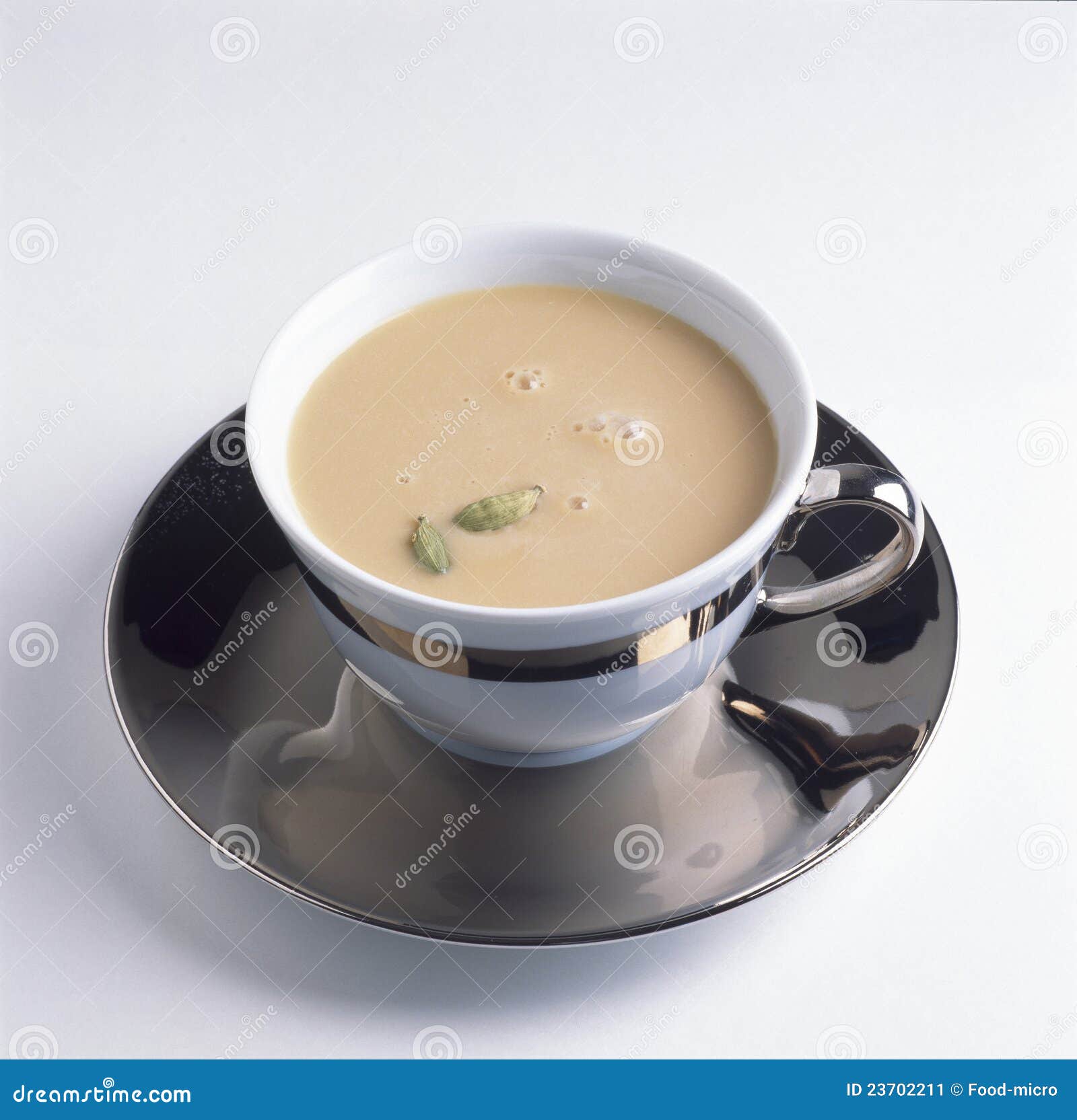 Indian cardamom milk tea stock image. Image of milk, silver - 23702211