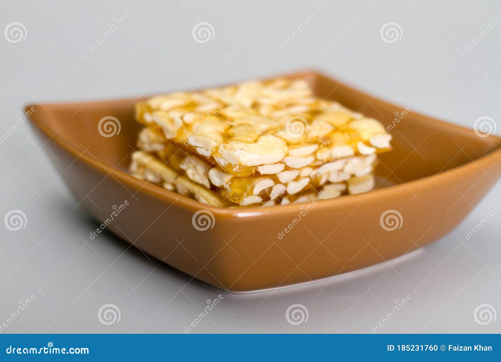 Indian Cashew Chikki or Candy Sweet Stock Photo - Image of healthy ...