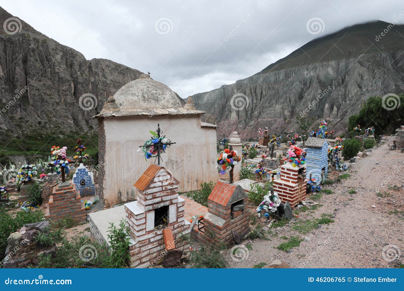 The Indian Cemetery of Iruya Stock Image - Image of colonial, catholic ...
