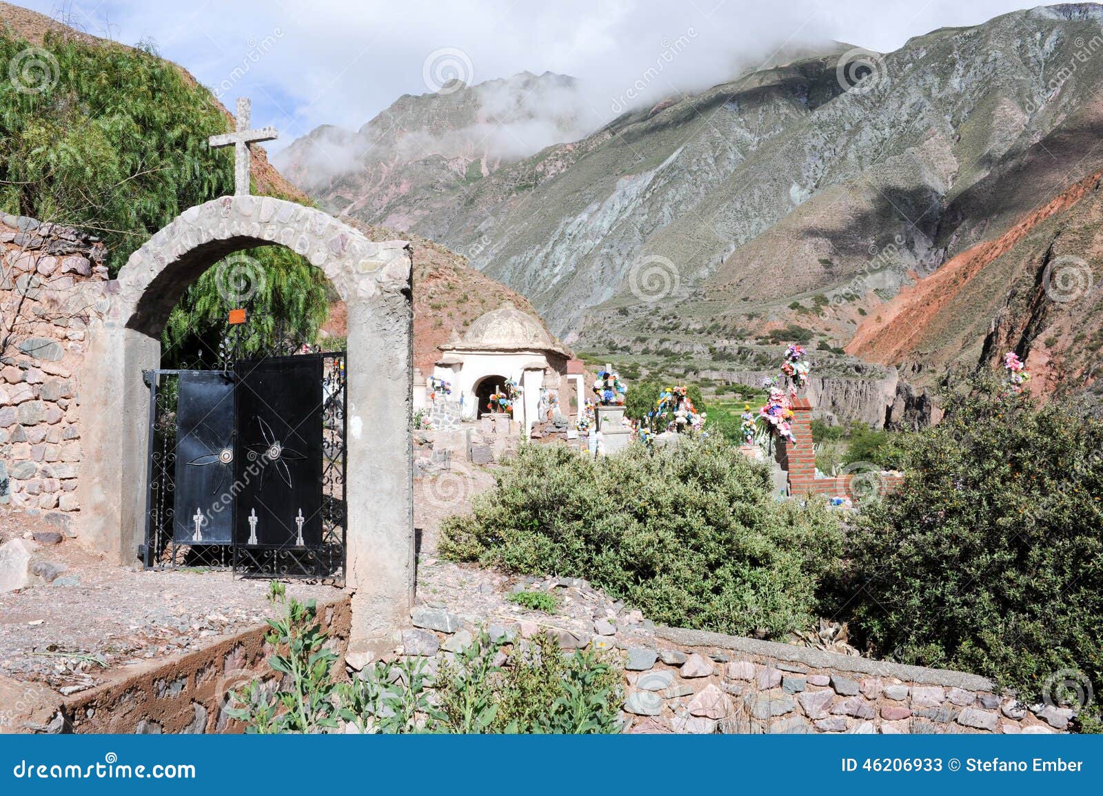 The Indian Cemetery of Iruya Stock Image - Image of america, cemetery ...