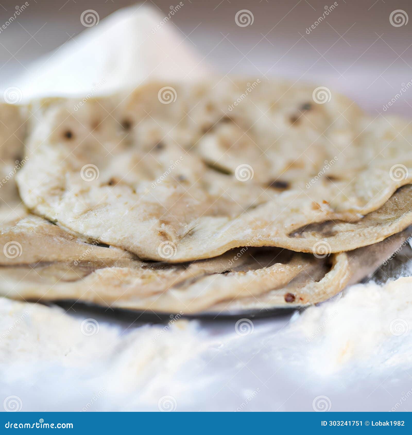 Indian chapati flatbread stock illustration. Illustration of breakfast ...