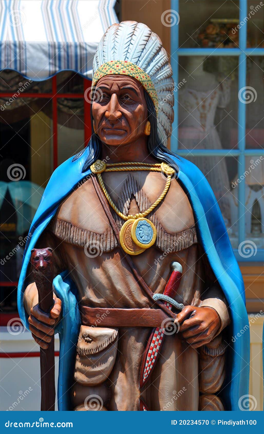Indian Chief Statue Royalty-Free Stock Photography | CartoonDealer.com ...