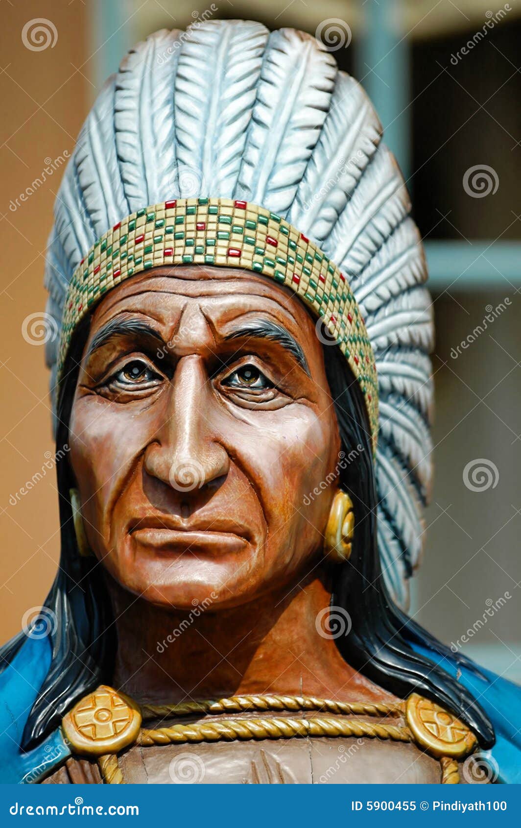 The Indian Chief stock image. Image of head, totem, brave - 5900455