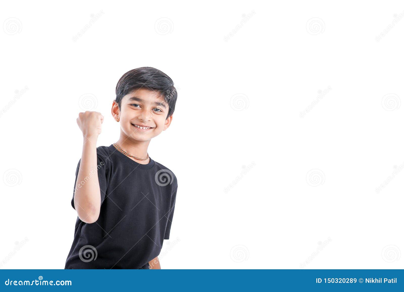 Indian Child Showing Nice Gesture with Hand Stock Image - Image of cute ...