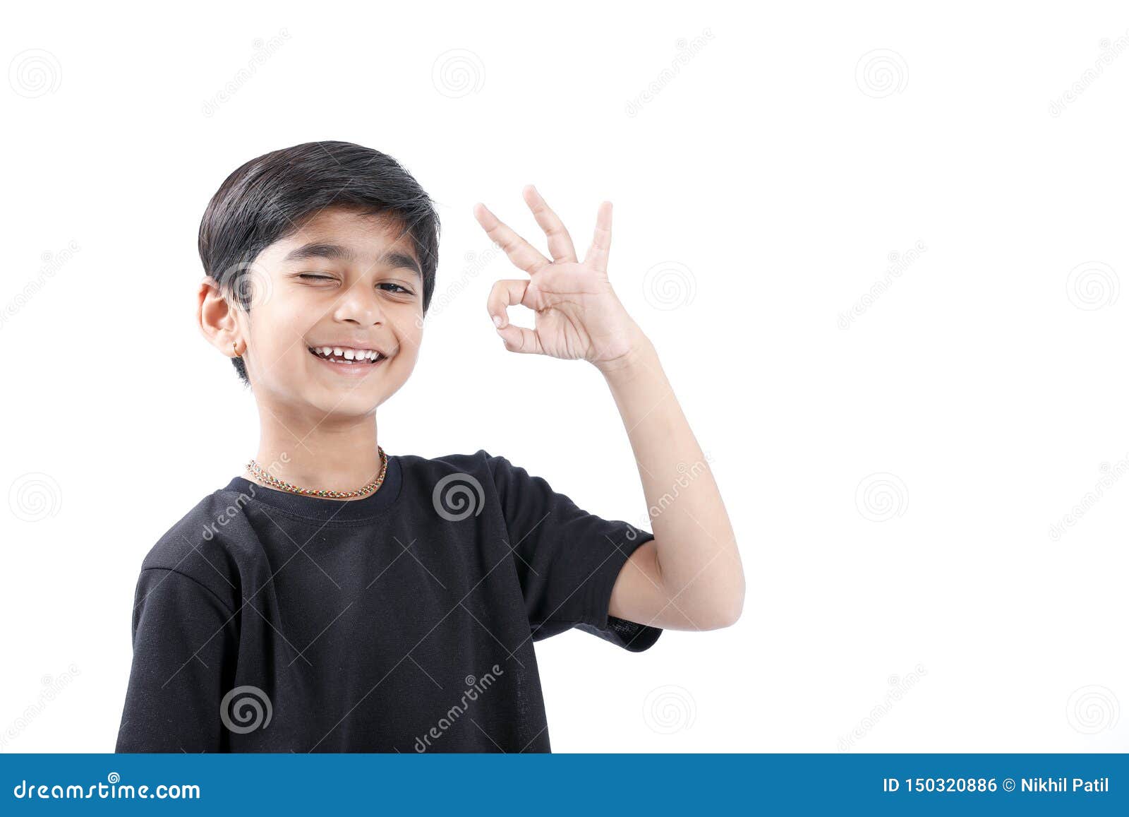 Indian Child Showing Nice Gesture with Hand Stock Photo - Image of kite ...