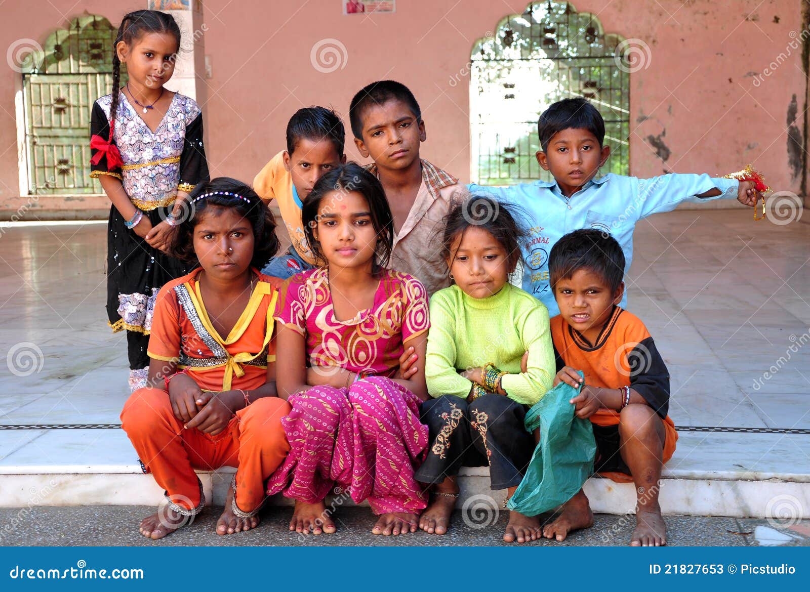 Indian children editorial stock photo. Image of poor - 21827653