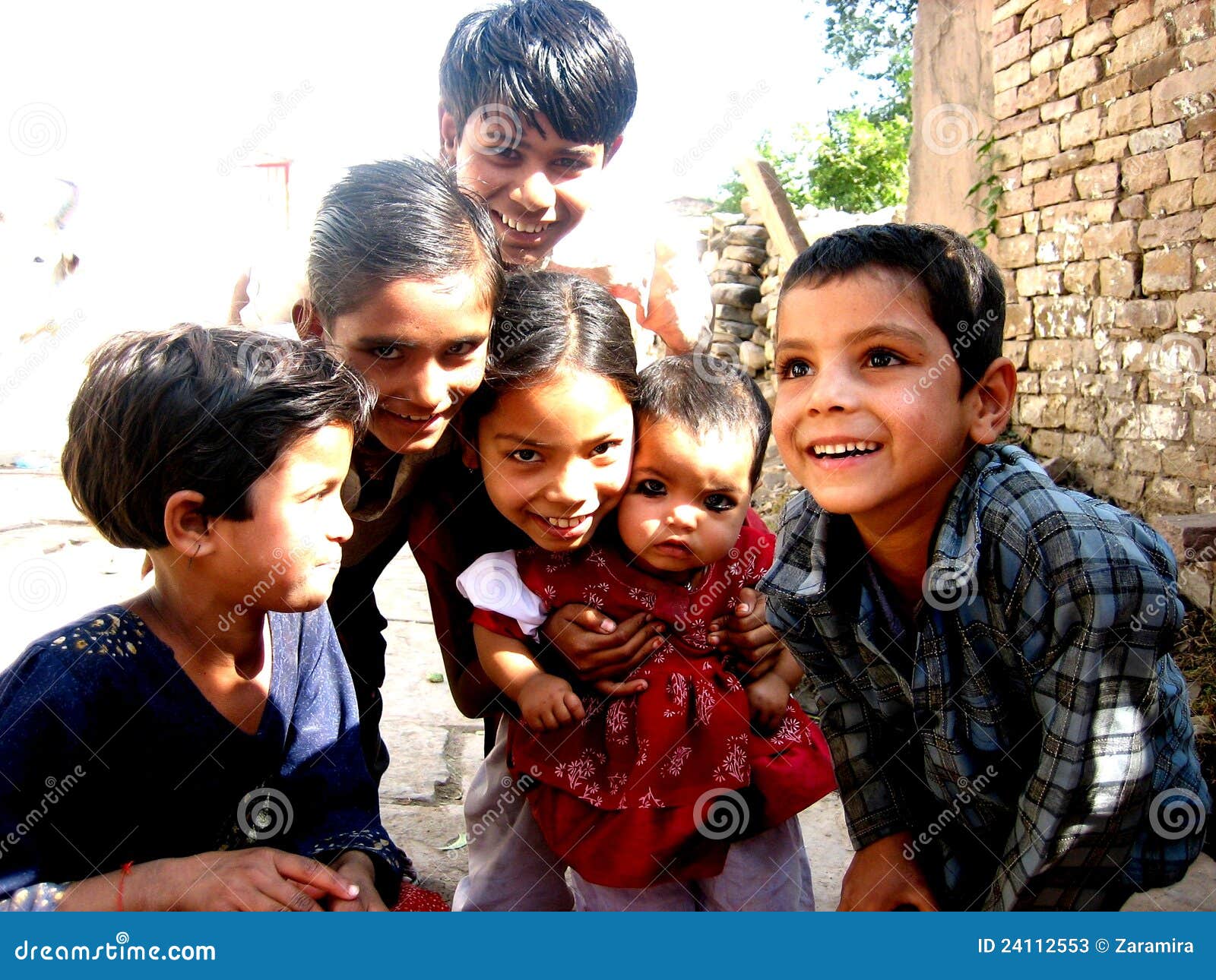 Indian children editorial stock photo. Image of friends - 24112553
