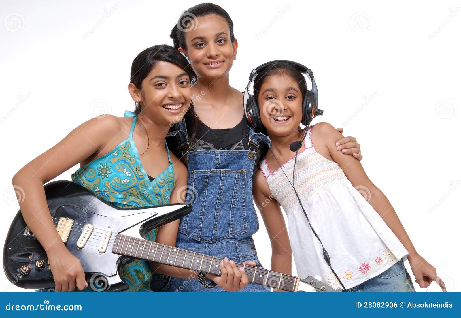 Indian Children music band stock photo. Image of microphone - 28082906