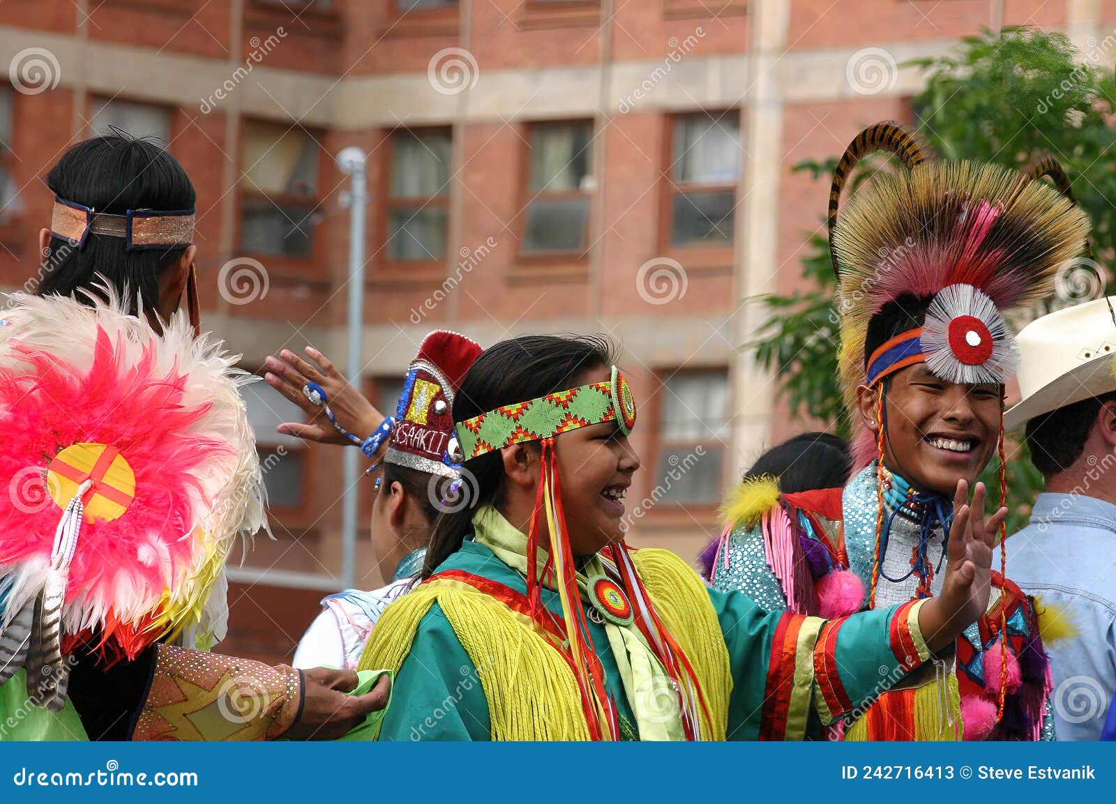 Indian Children on Parade Float Editorial Stock Photo - Image of ...
