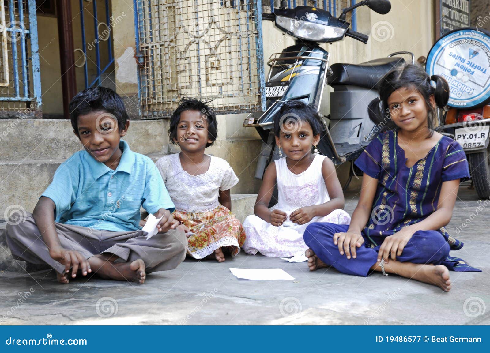 Indian children playing editorial photography. Image of mountains ...