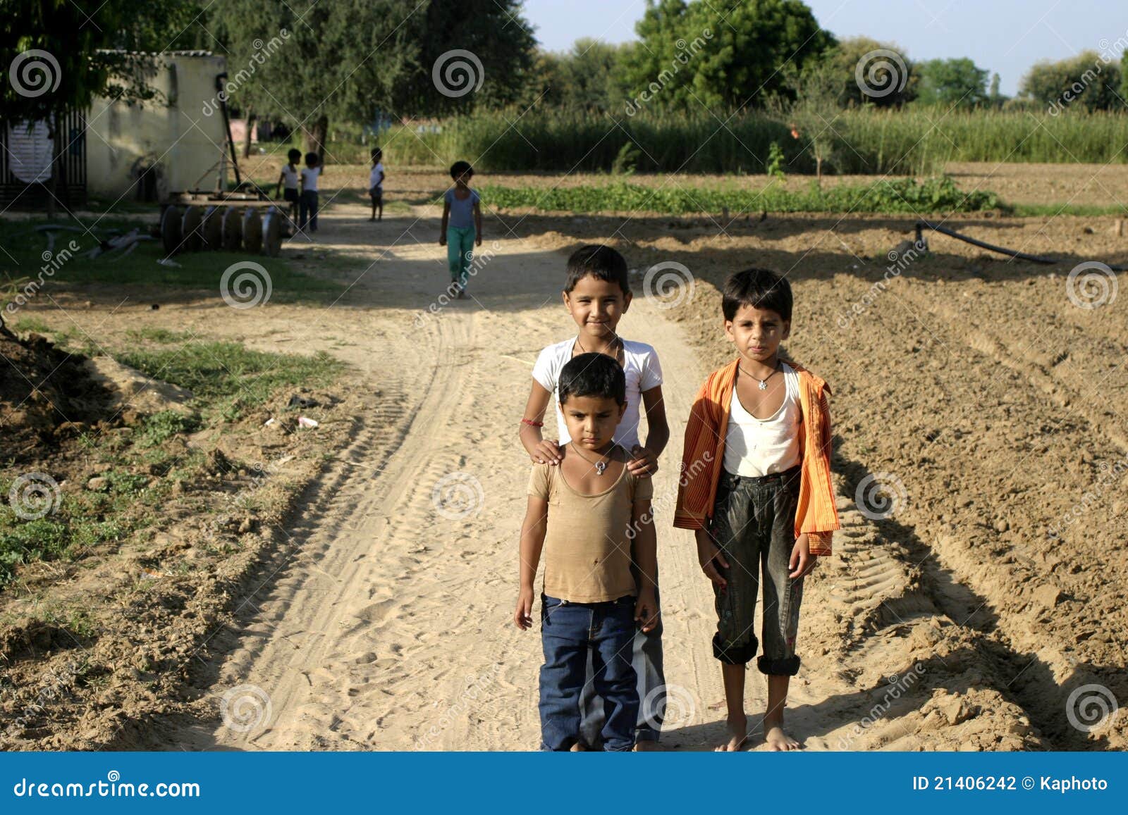 Indian Children at a Village Editorial Photography - Image of native ...