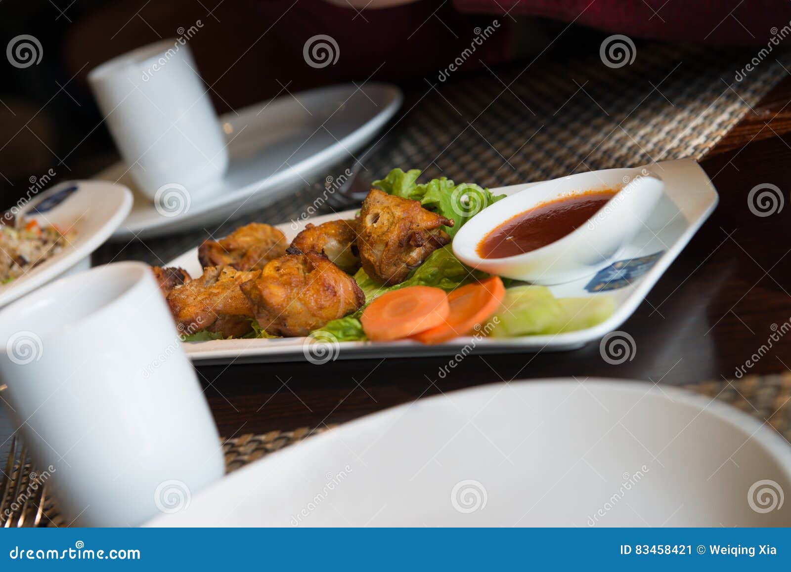 Chilli Chicken. Flavorful Plate Of Chilli Chicken. A Popular Indo ...