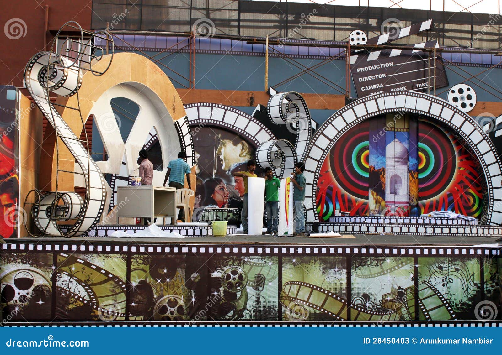 Indian Cinema Stage Setting Editorial Stock Photo - Image of replica ...