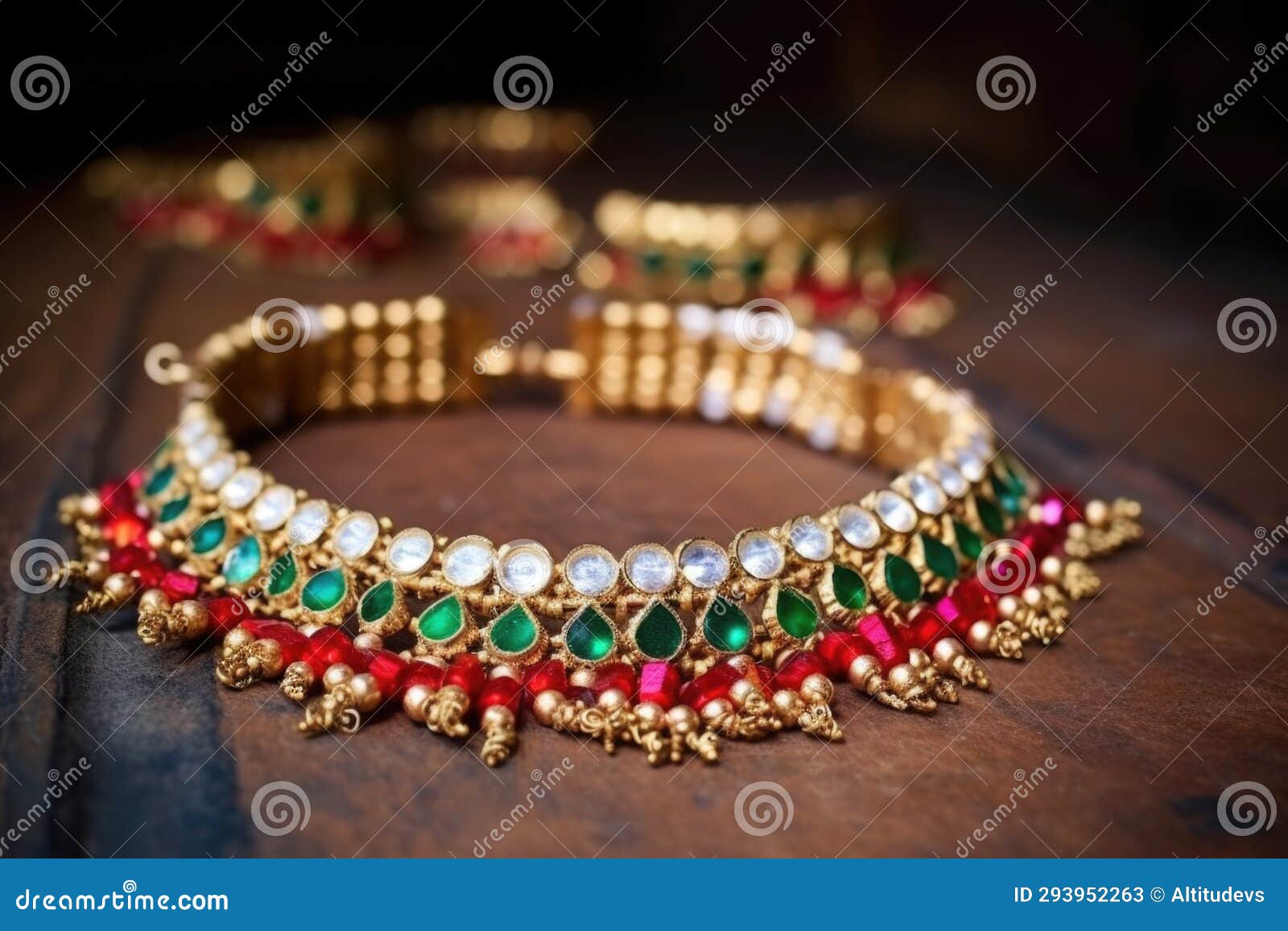 An Indian Classical Dance Anklet on Floor Stock Illustration ...