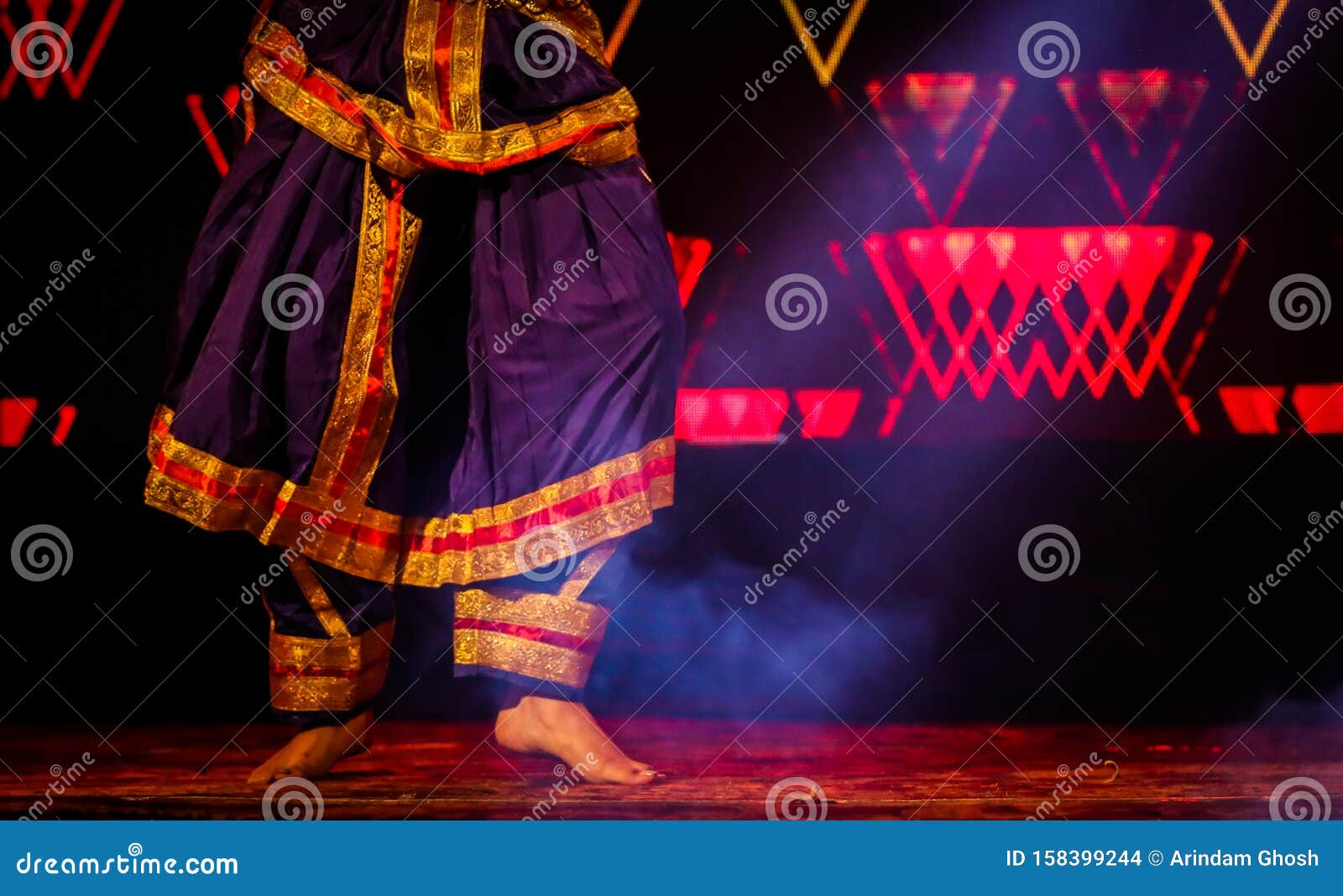 Indian Classical Dance Form in Feet with Musical Anklet with Selective ...