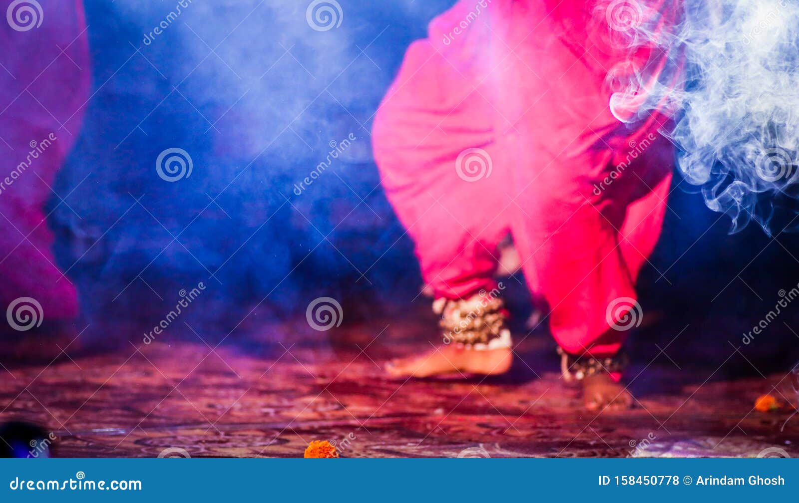 Indian Classical Dance Form in Feet with Musical Anklet with Selective ...