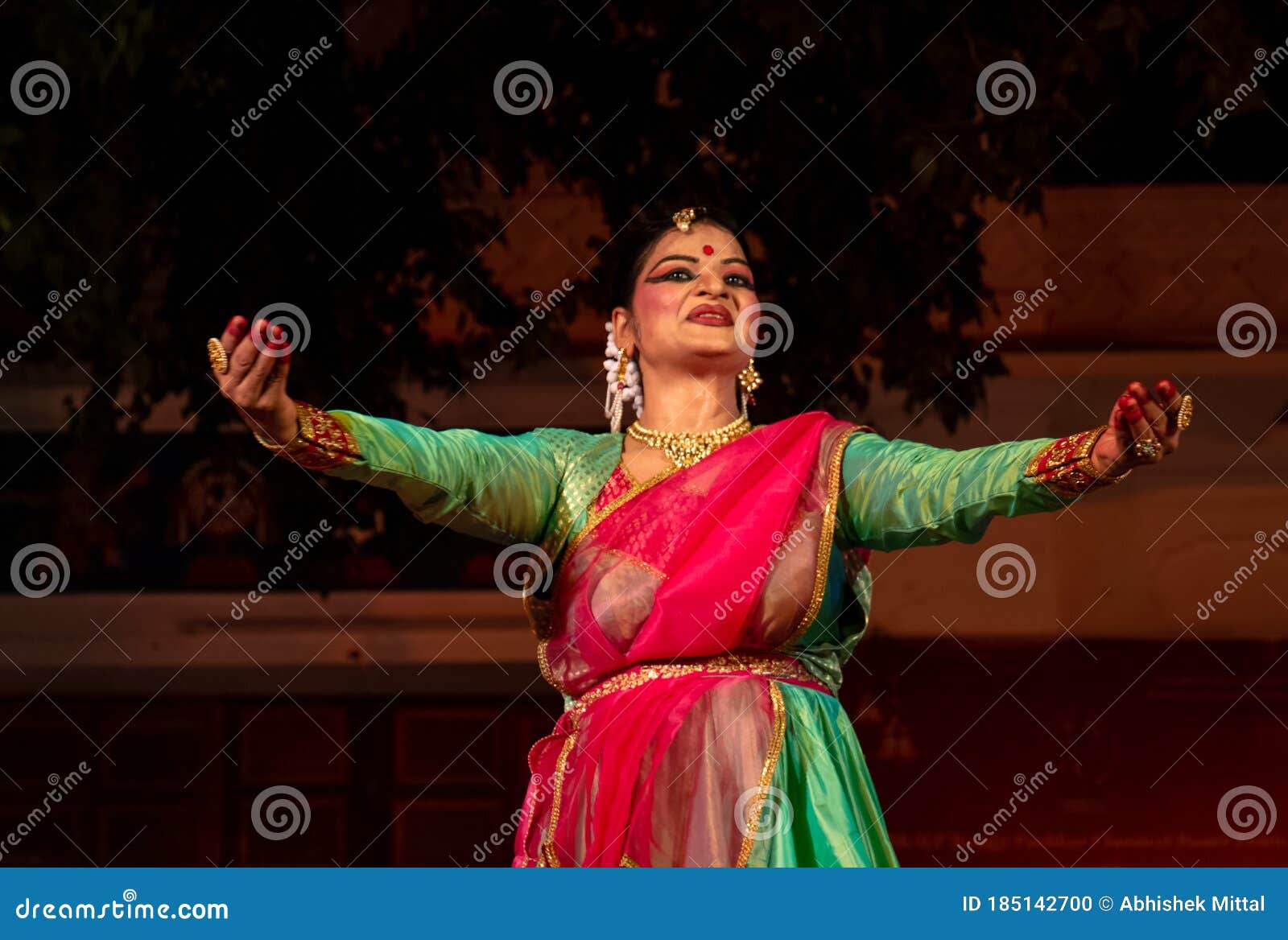 Kathak Dance Costume And Makeup